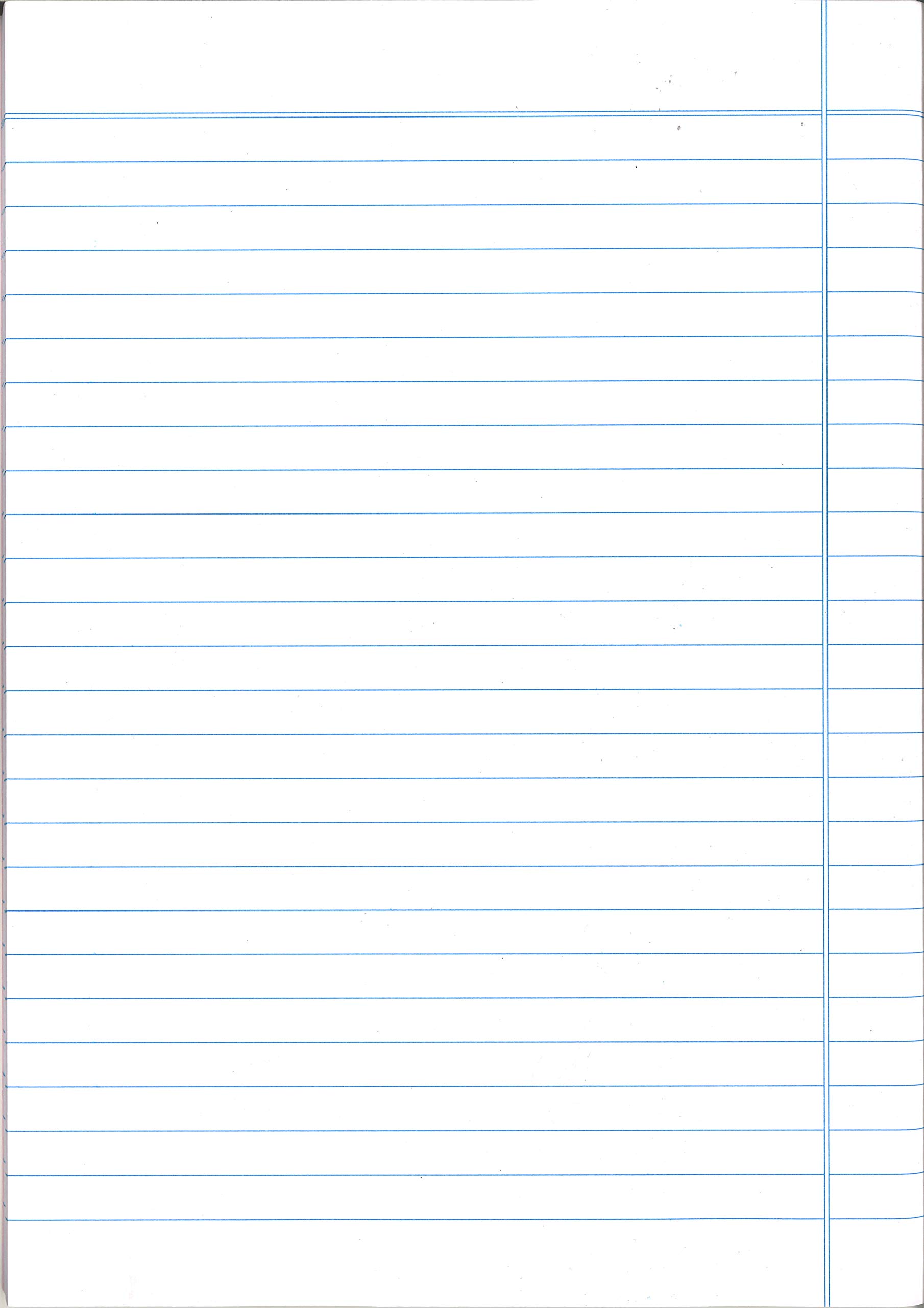 Exercise book single line with right margin 100 Pages