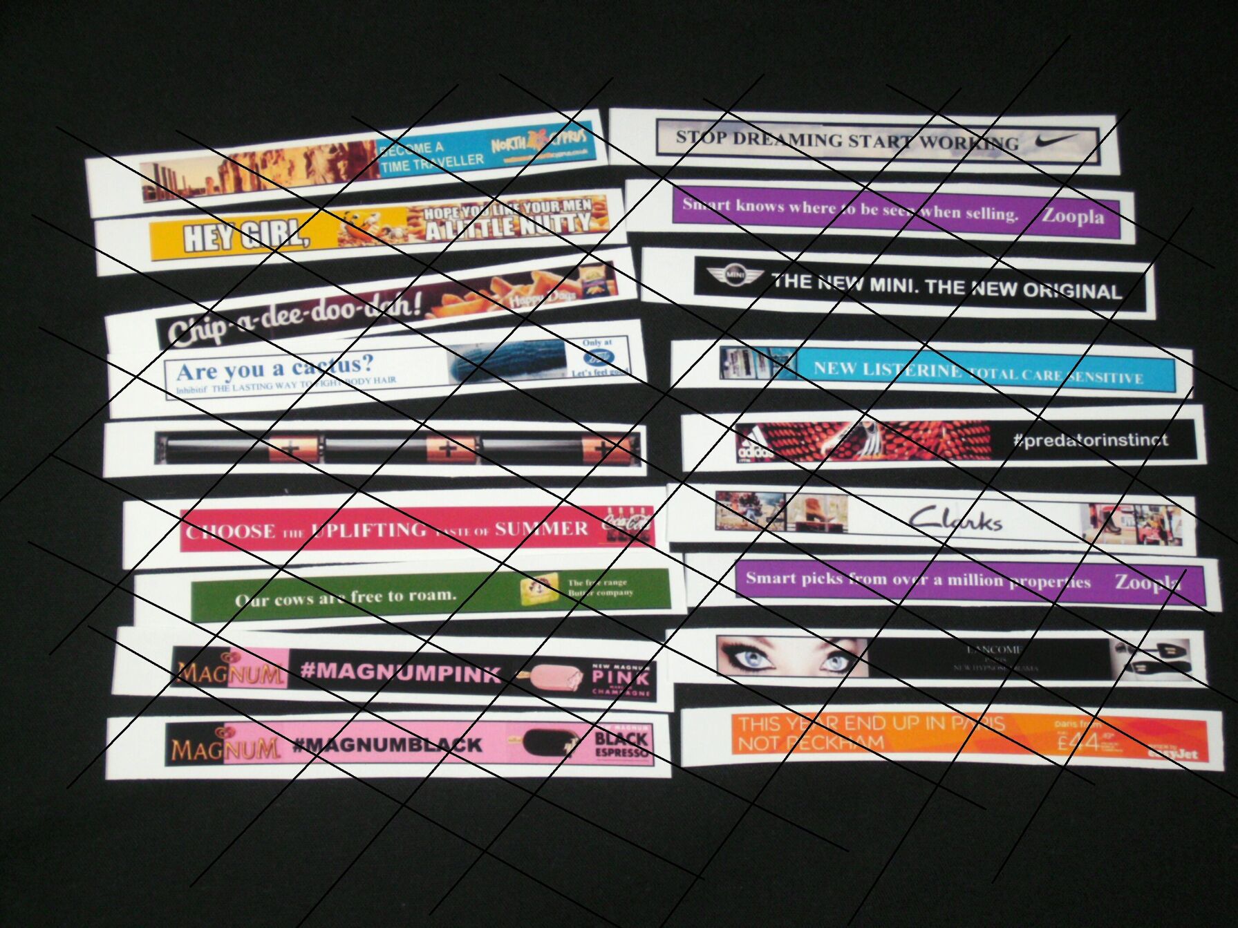 Set 2 Nearside Modern Bus Adverts 1.76th/00 Scale