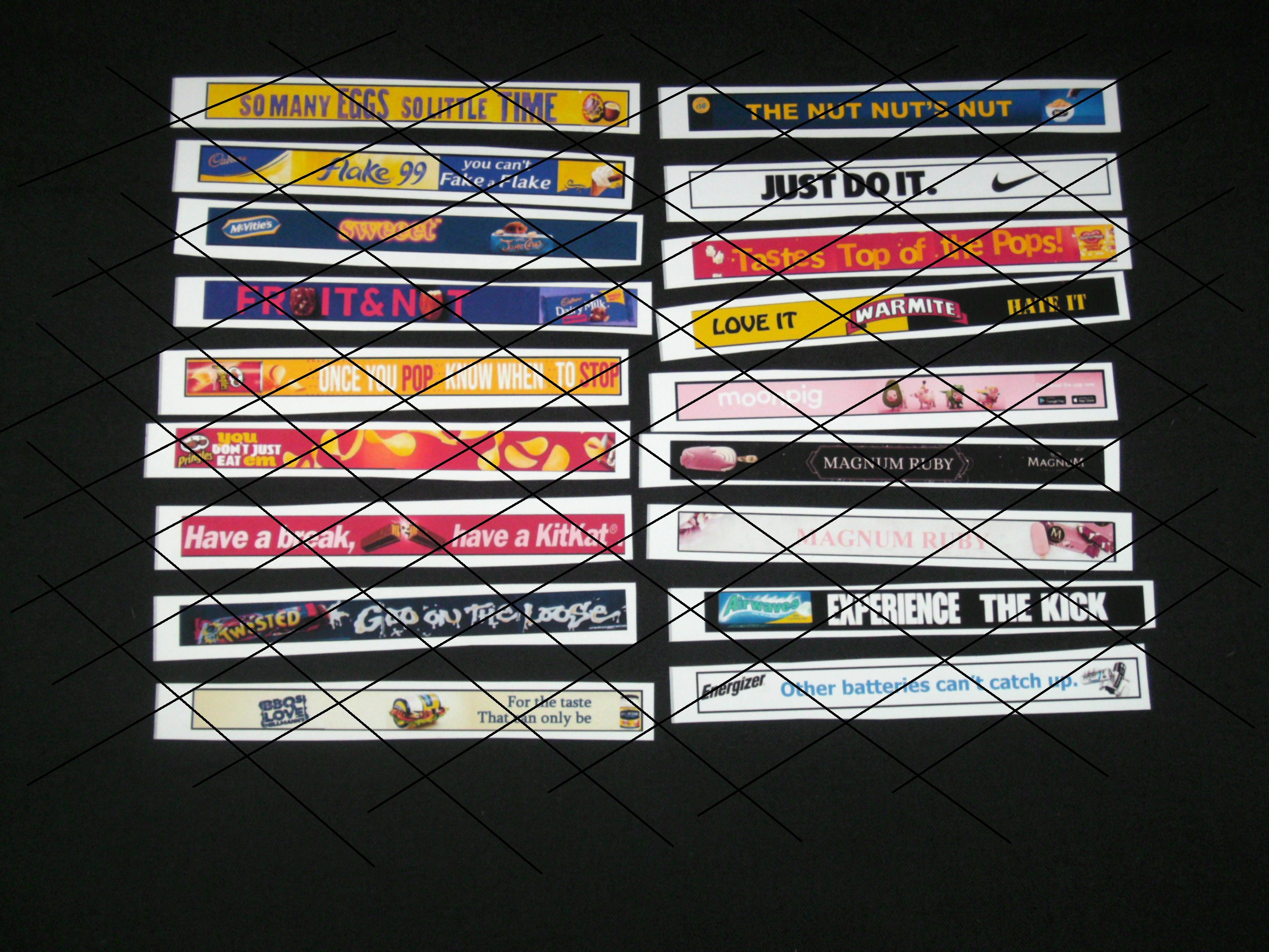 Set 7 Nearside Modern Bus Adverts