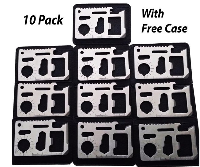 Wallet Multi-Tool | Credit Card Multitool | 10-pack