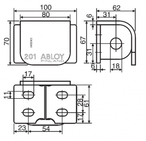 ABLOY PL201/203 Locking Plate