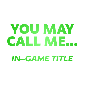 You May Call Me... Title