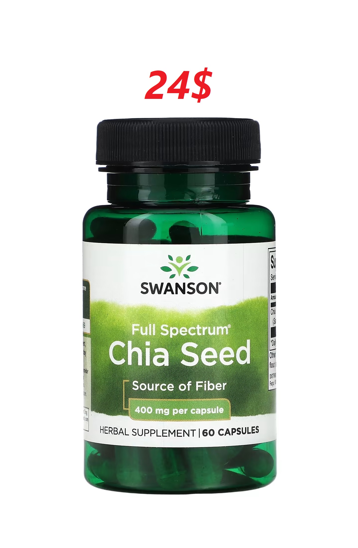 Chia Seed 400mg 60' - Swanson