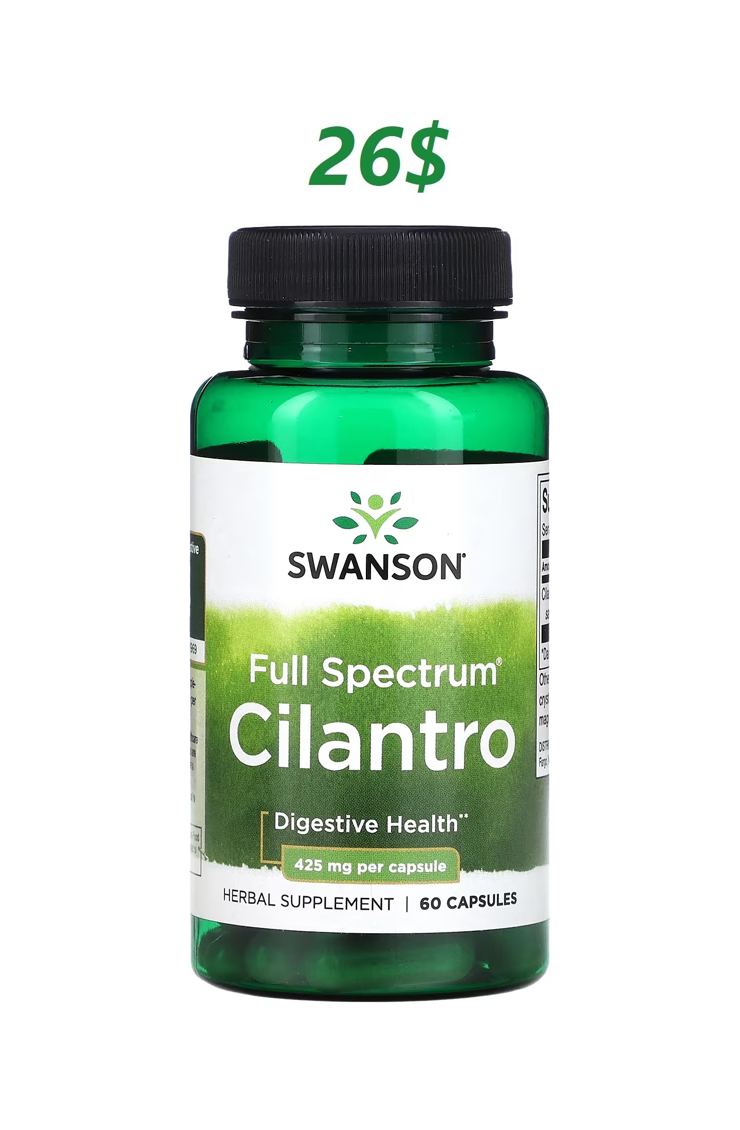 Cilantro 425mg 60' - Swanson