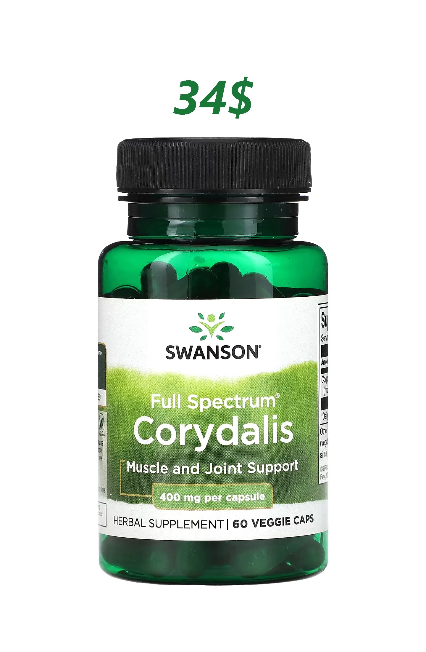 Corydalis 400mg 60' - Swanson