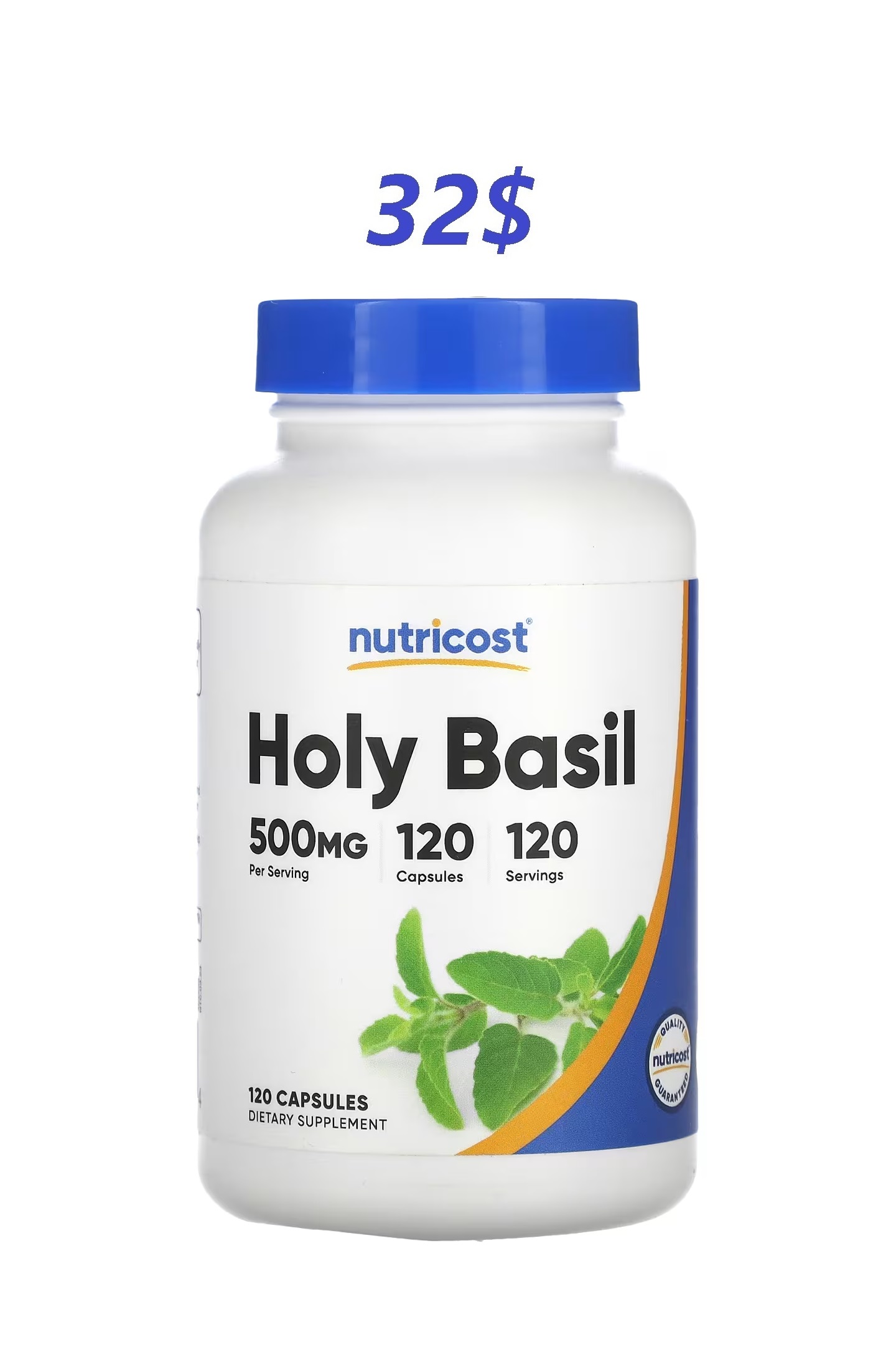 Holy Basil 500mg 120' - Nutricost