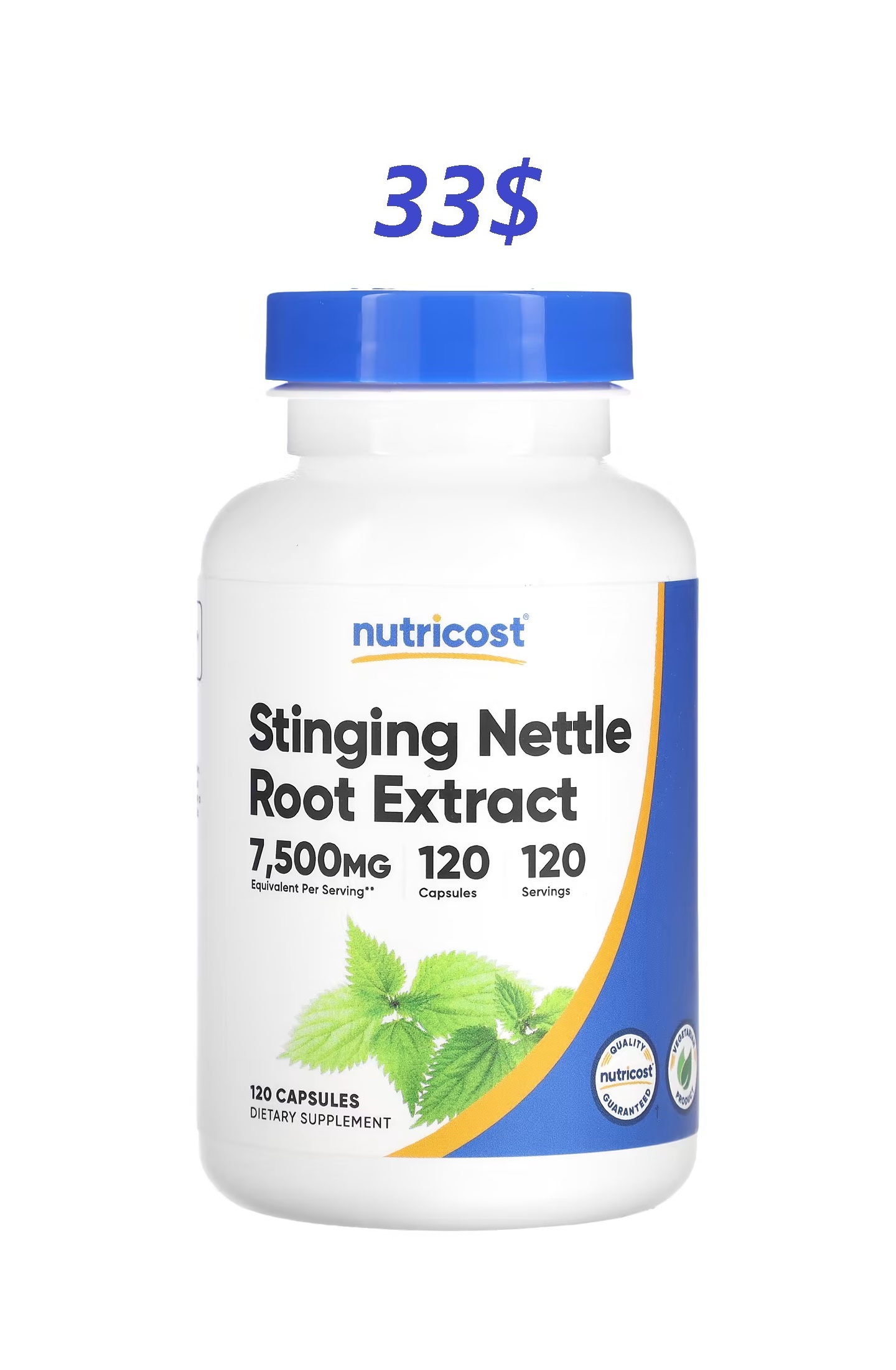 Nettle 7500mg 120' - Nutricost