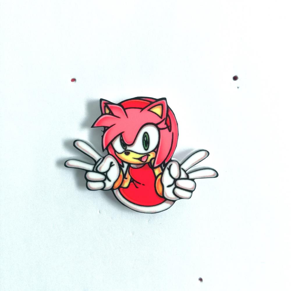 Amy head - Sonic the Hedgehog pin badge