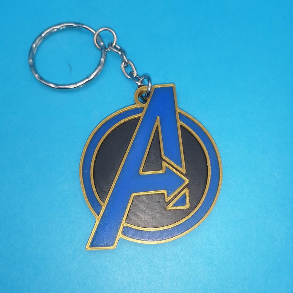 Avengers logo 3D Printed Keyring