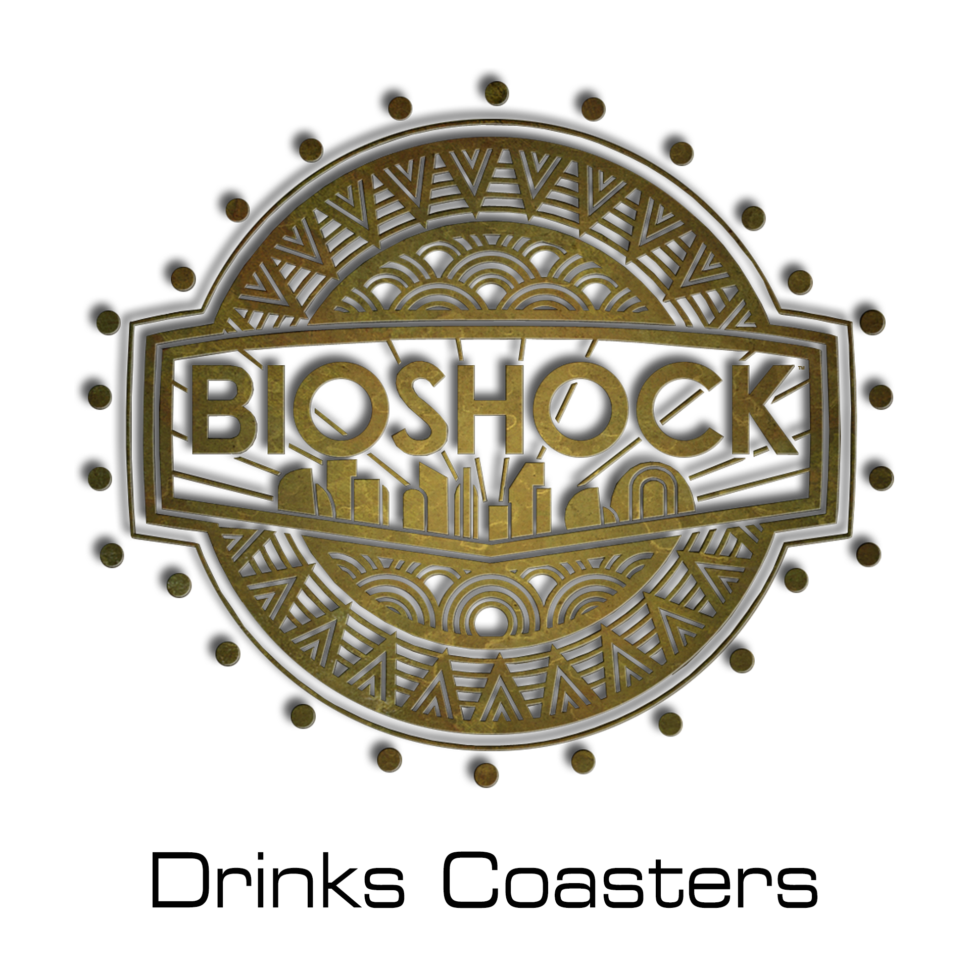 Bioshock drinks coasters