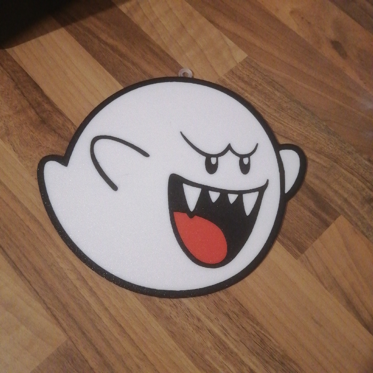 Super Mario Boo facing right hanging window art