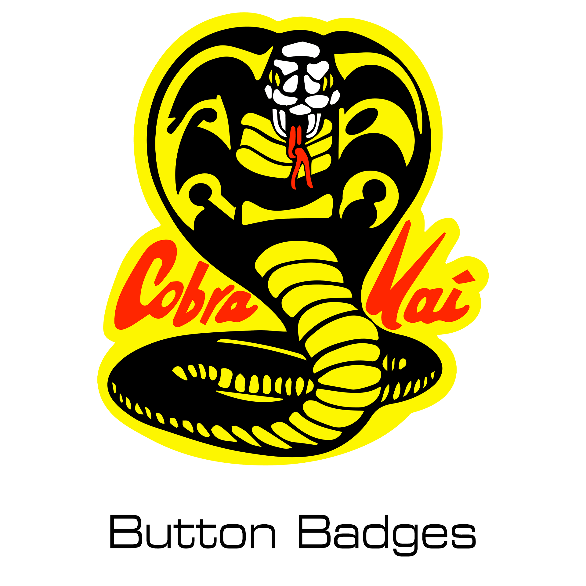 Cobra Kai/Karate Kid button badges