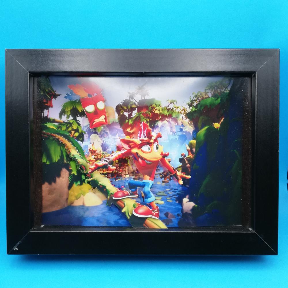 Crash Bandicoot 3D Shadow Box