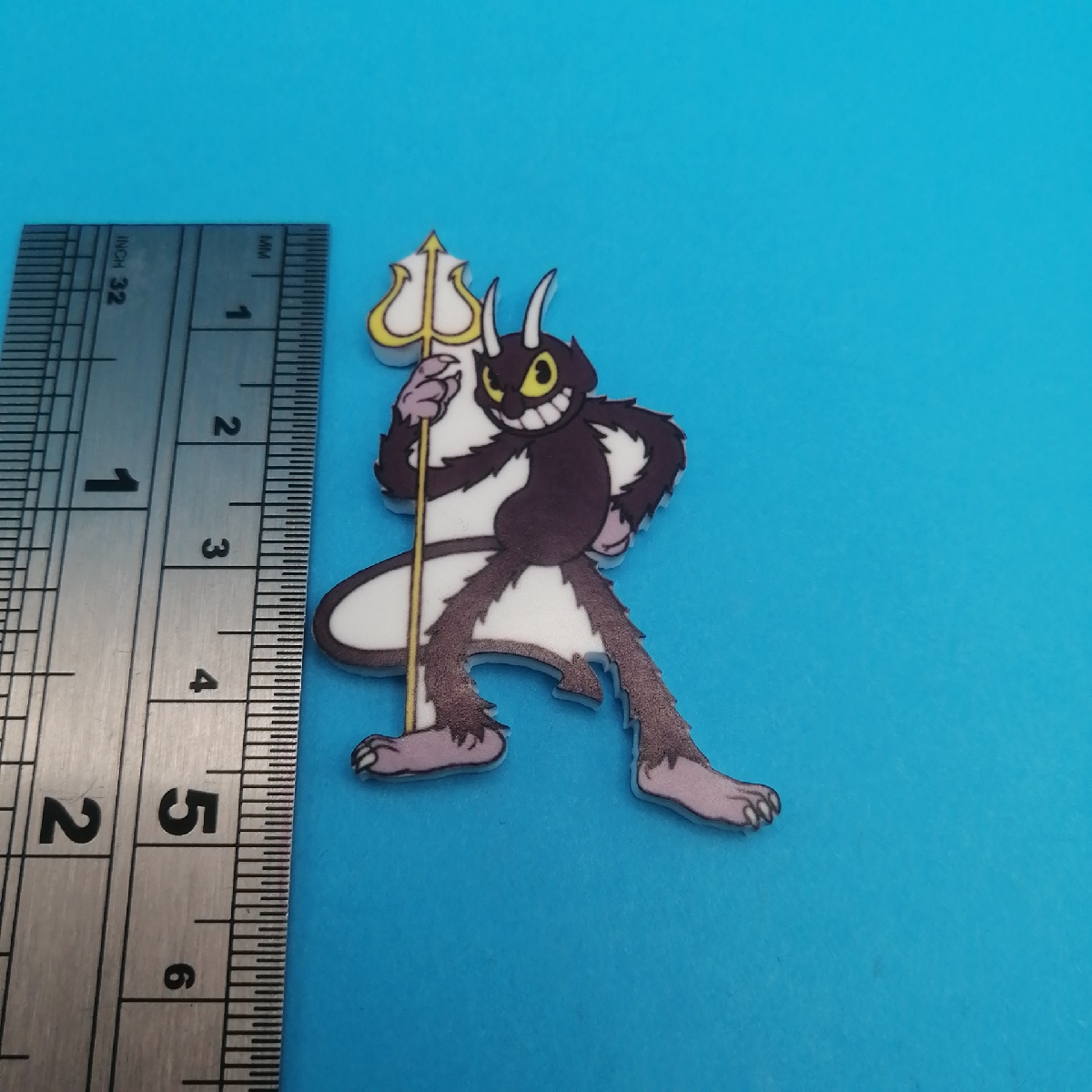 Cuphead - The Devil pin badge