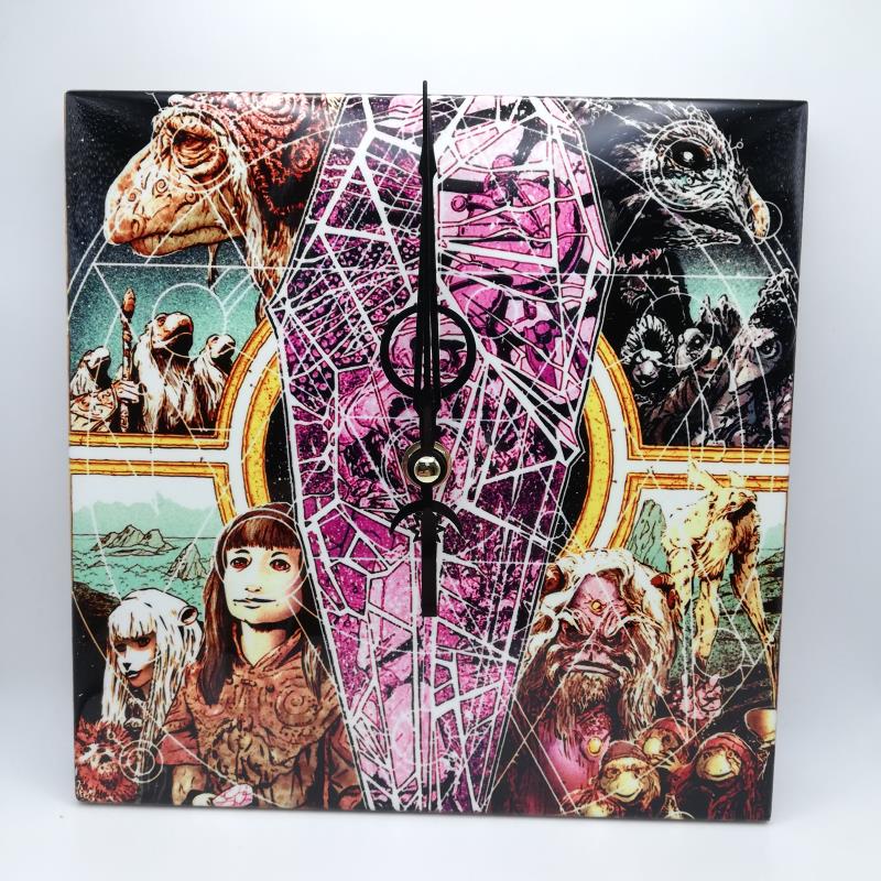 Dark Crystal Ceramic Tile Wall Clock