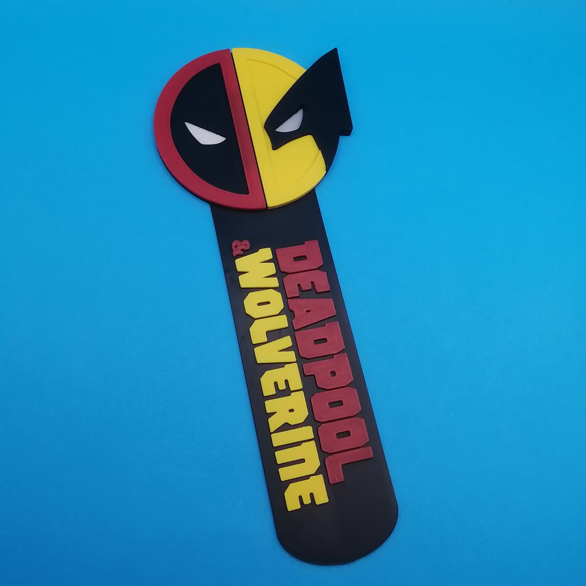 Deadpool and Wolverine 3D printed Bookmark