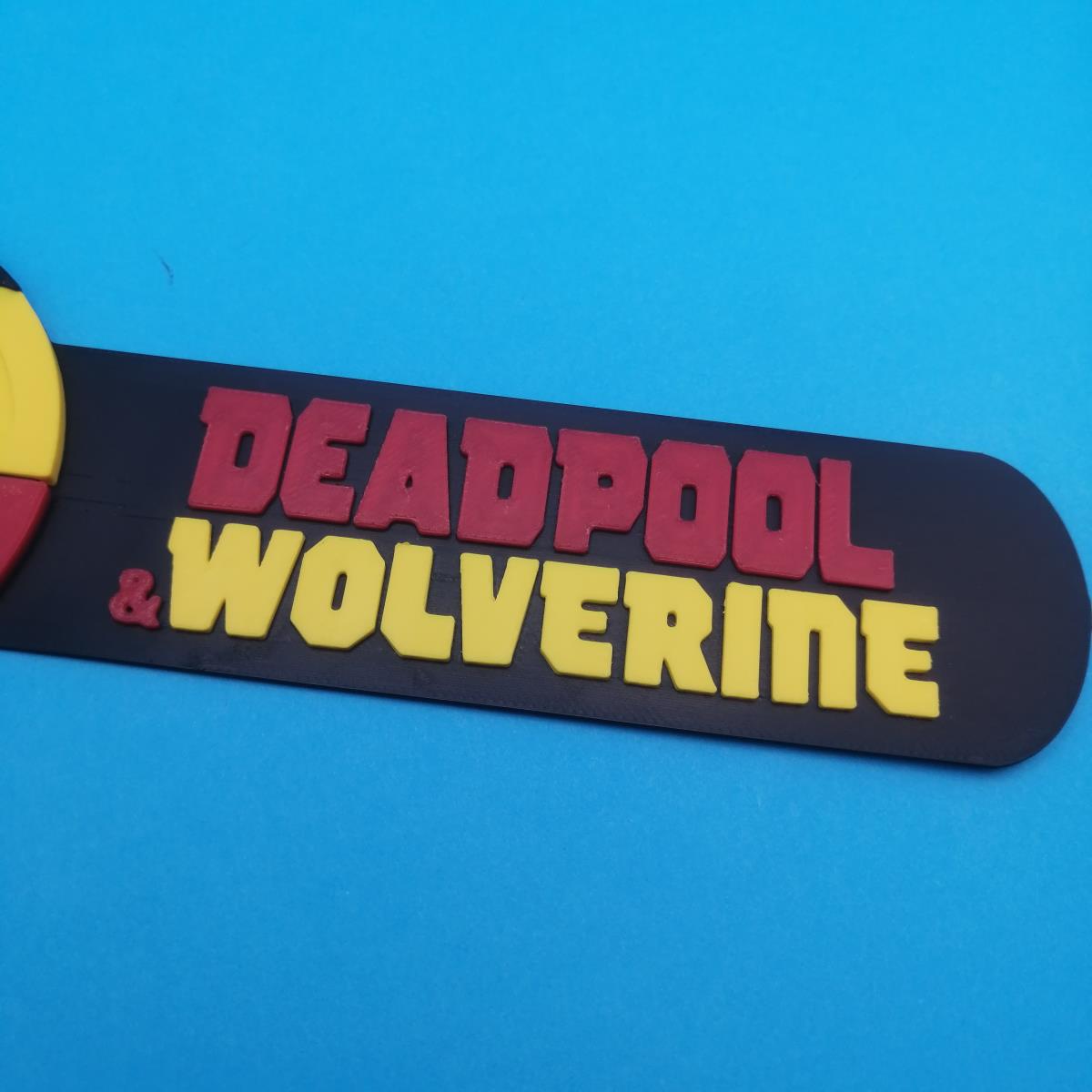 Deadpool and Wolverine 3D printed Bookmark
