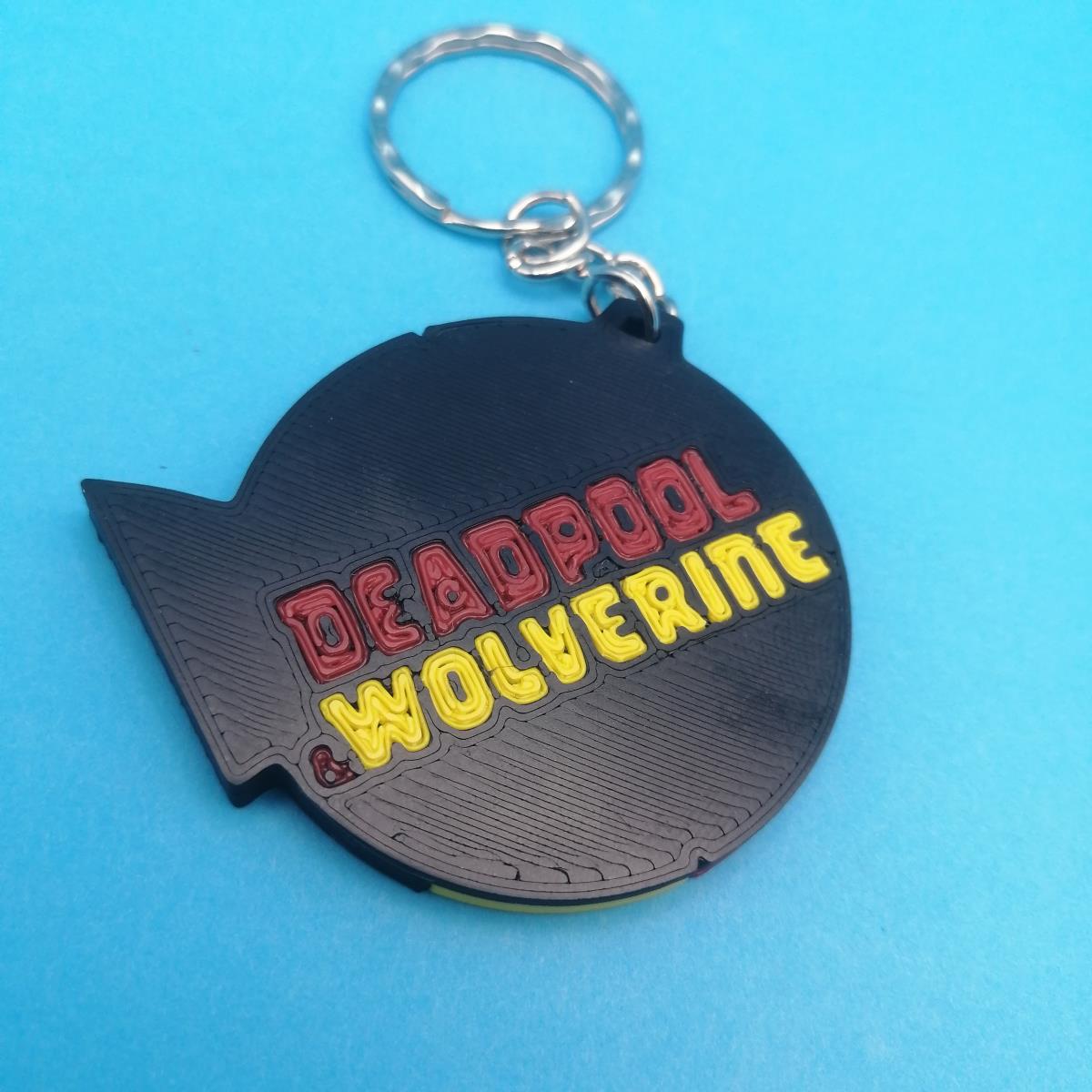 Deadpool and Wolverine 3D printed Bookmark