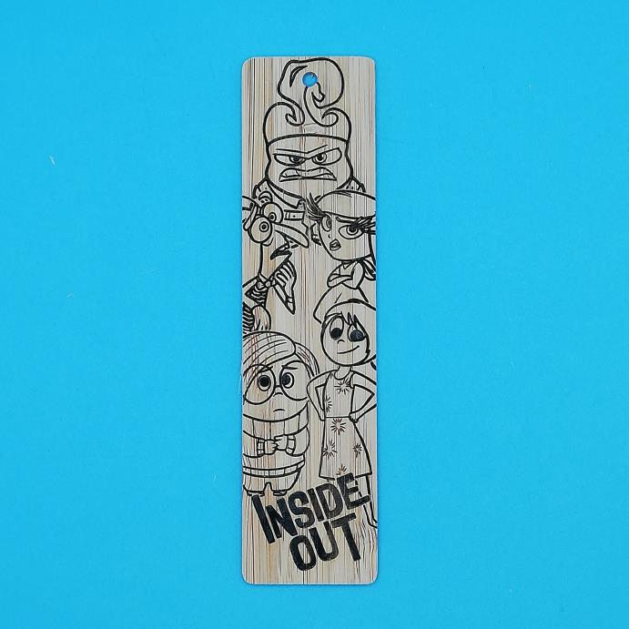 Disney-Pixar Inside Out laser engraved bookmark