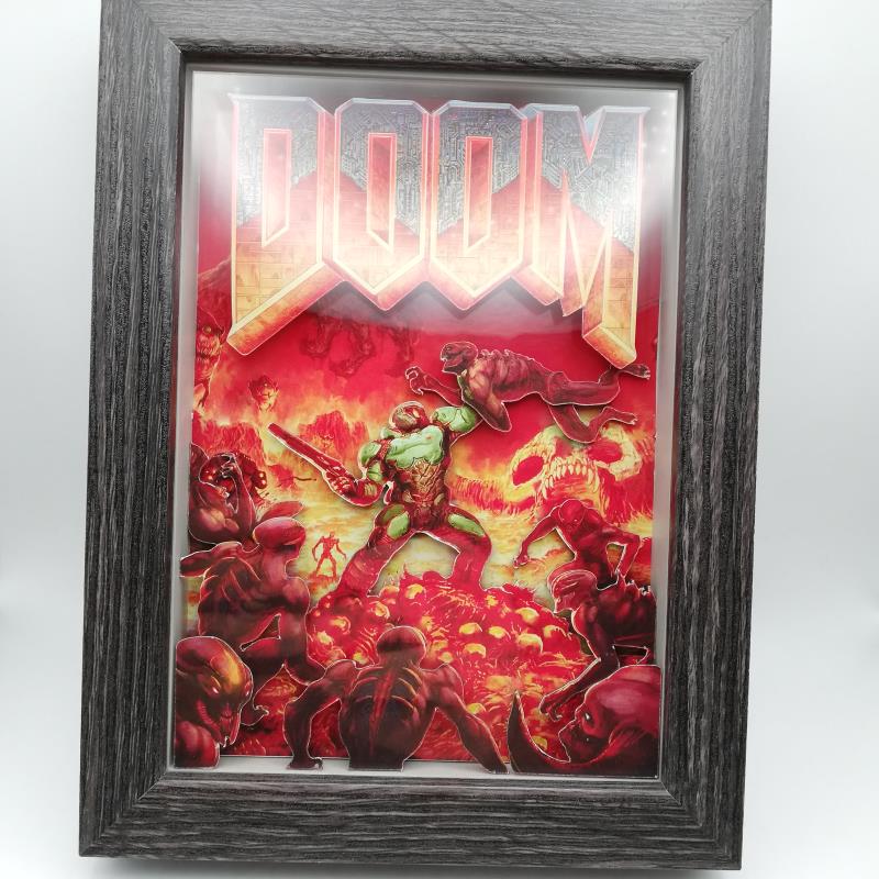 DOOM 2016 3D shadow box