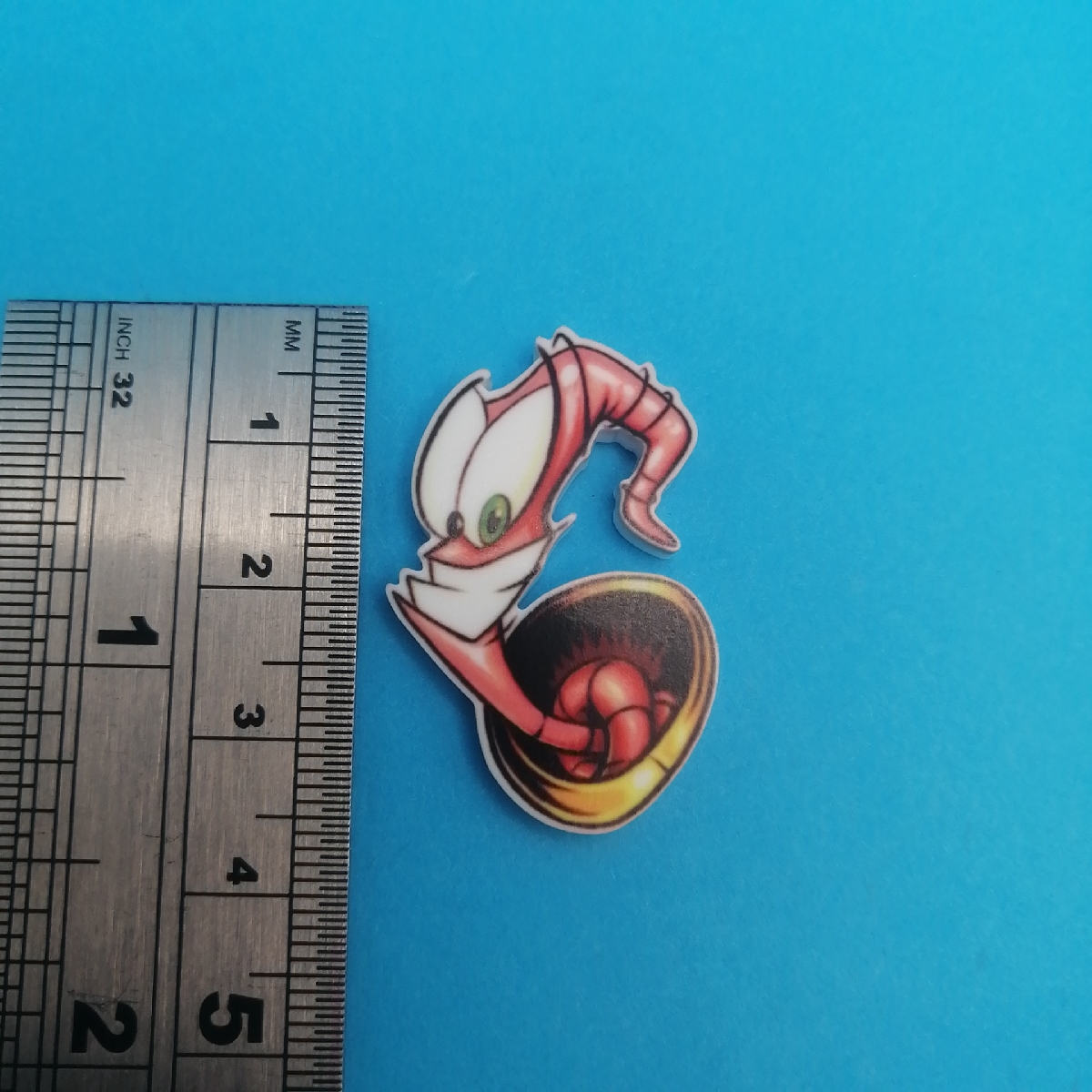 Earthworm Jim's Groovy pin badge
