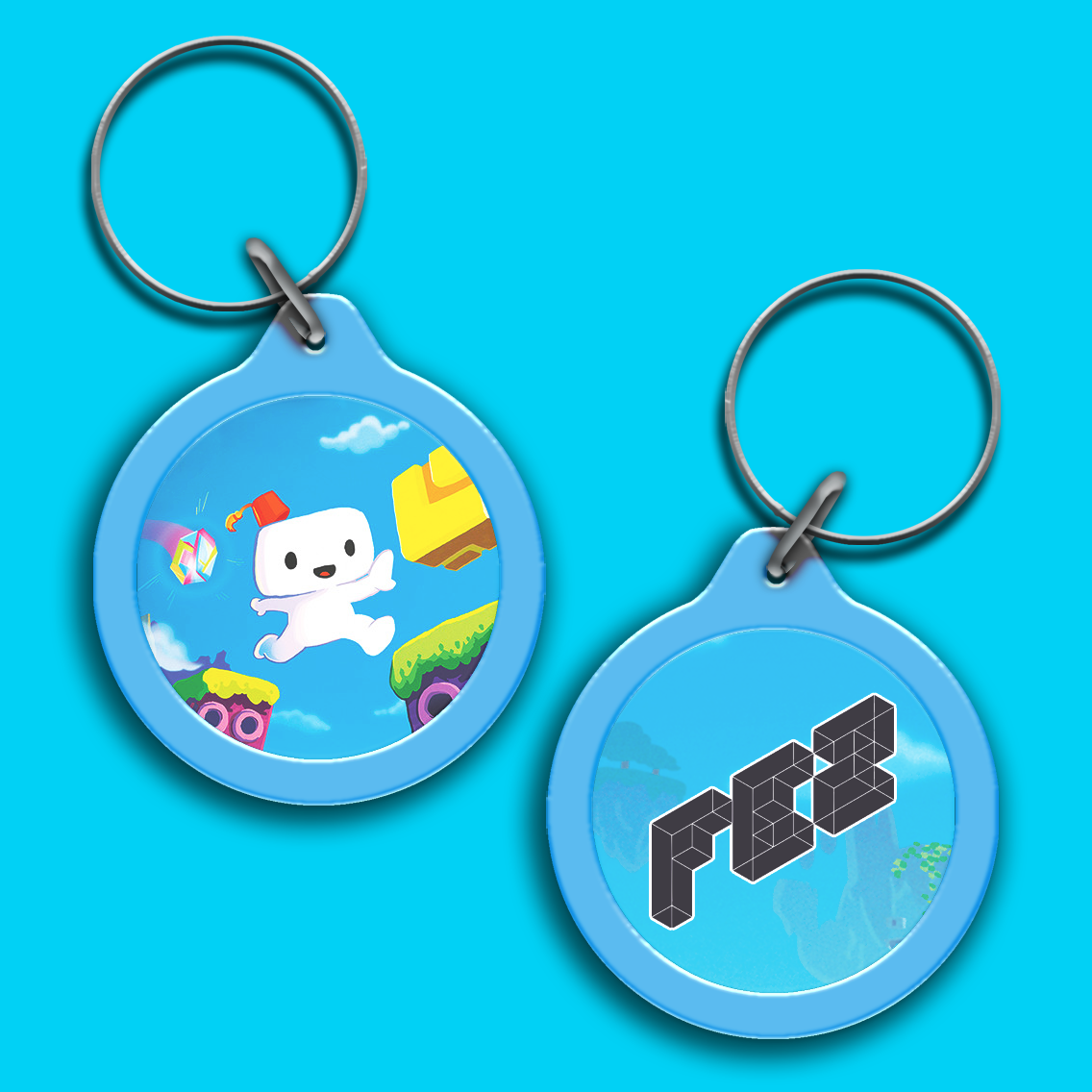 Fez plastic keyring
