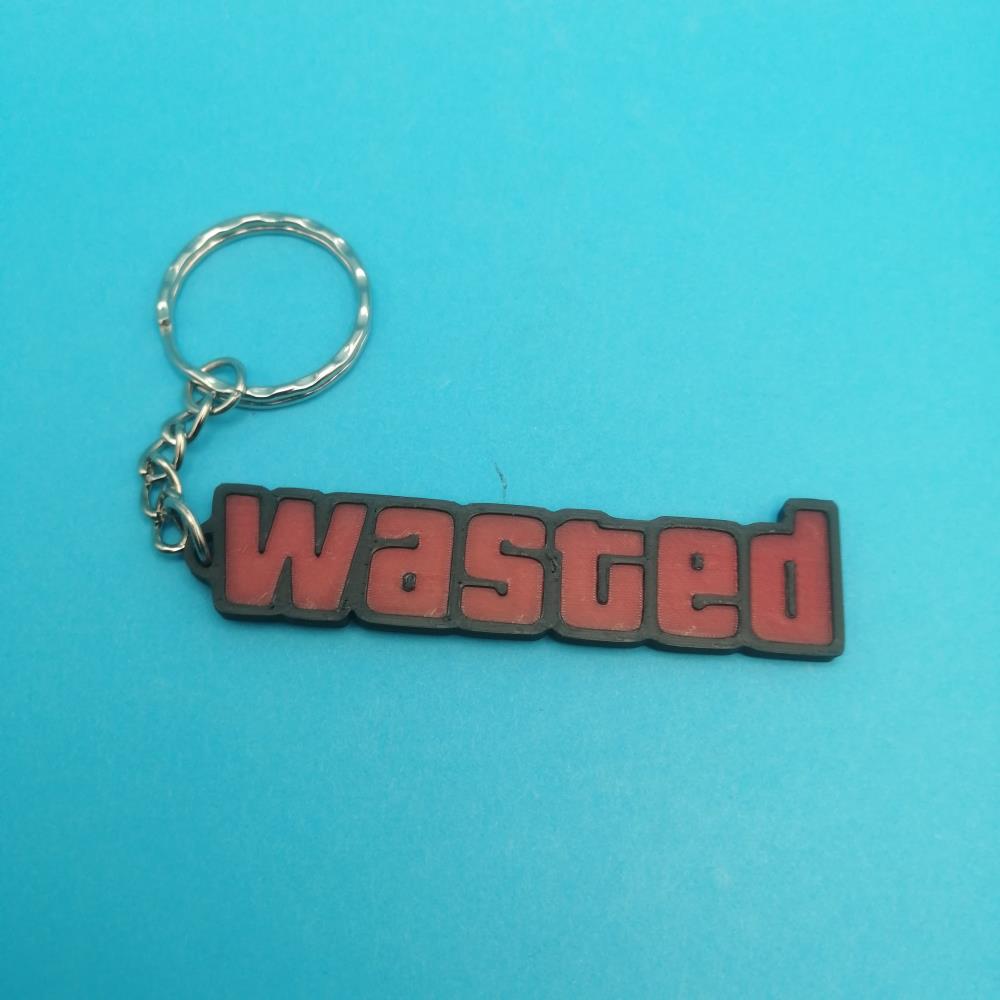 Grand Theft Auto - Wasted 3D Printed Keyring