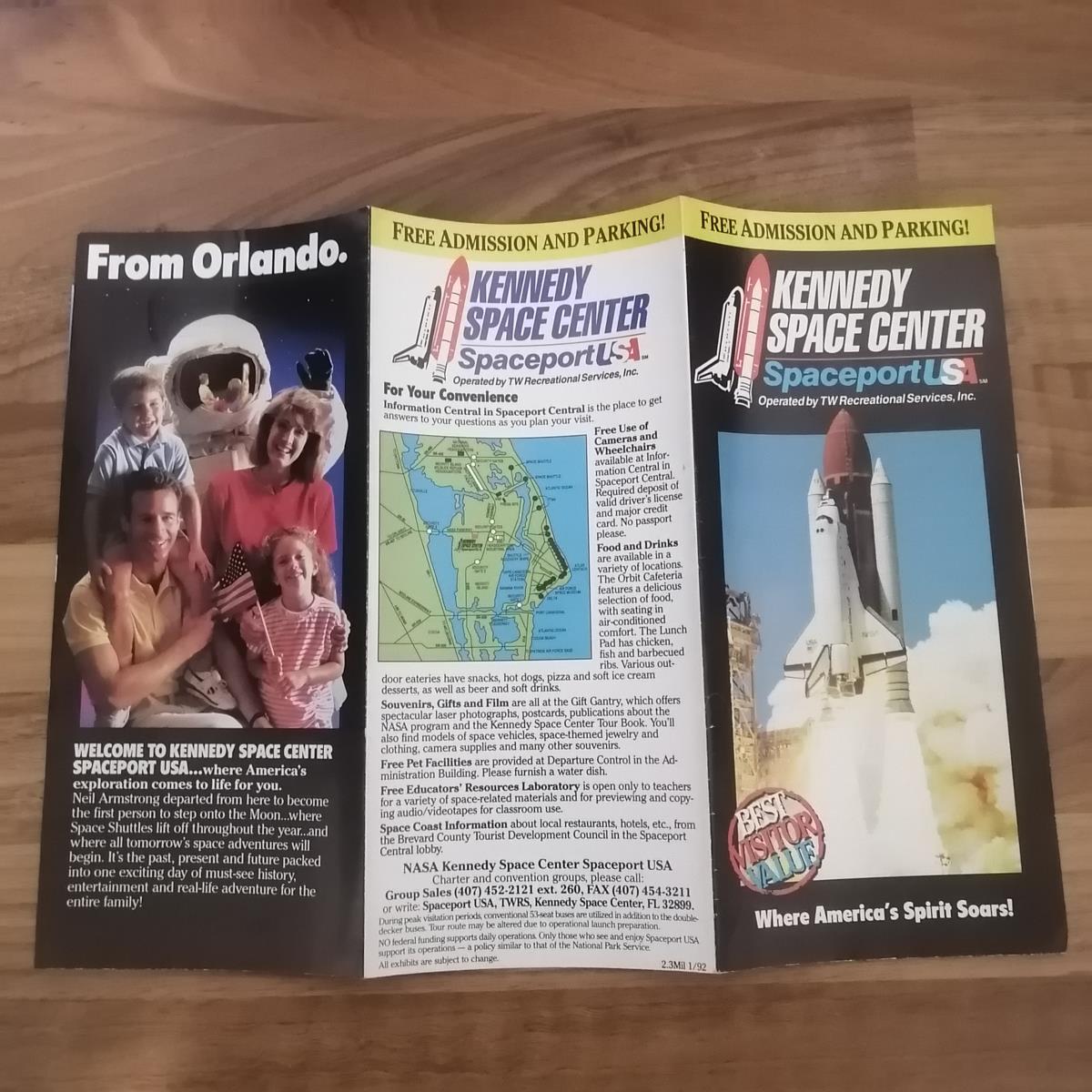 Kennedy Space Center NASA leaflets 1992
