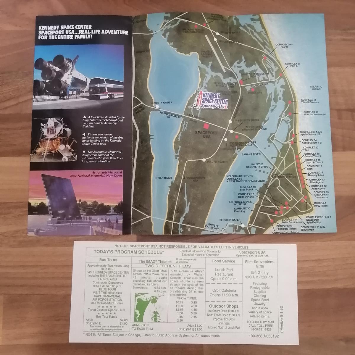 Kennedy Space Center NASA leaflets 1992