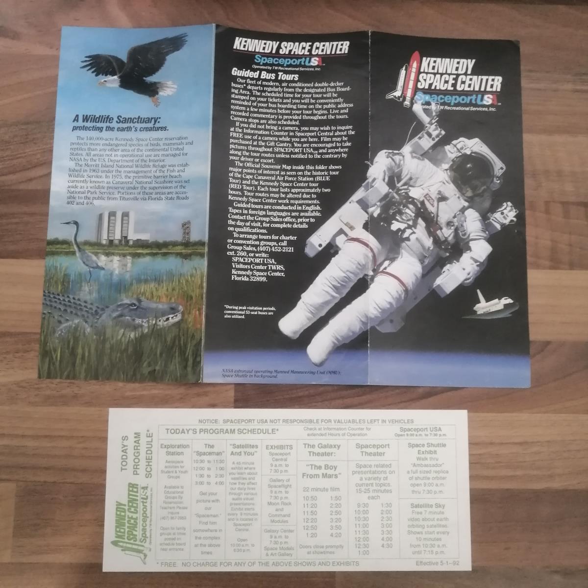 Kennedy Space Center NASA leaflets 1992
