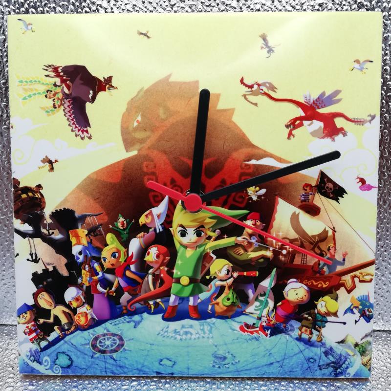 Legend of Zelda Wind Waker Ceramic Tile Wall Clock