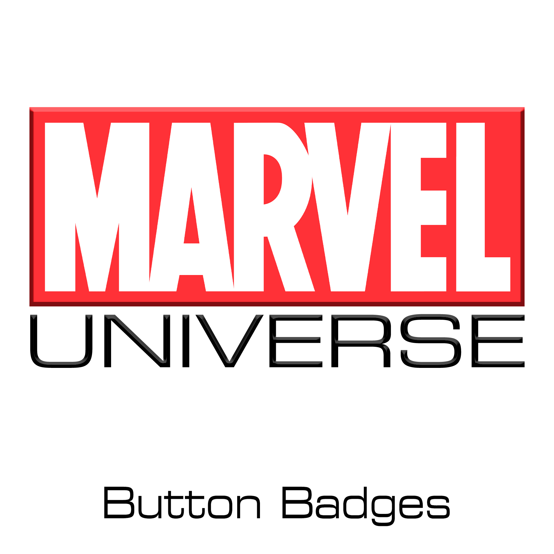 Marvel Universe button badges
