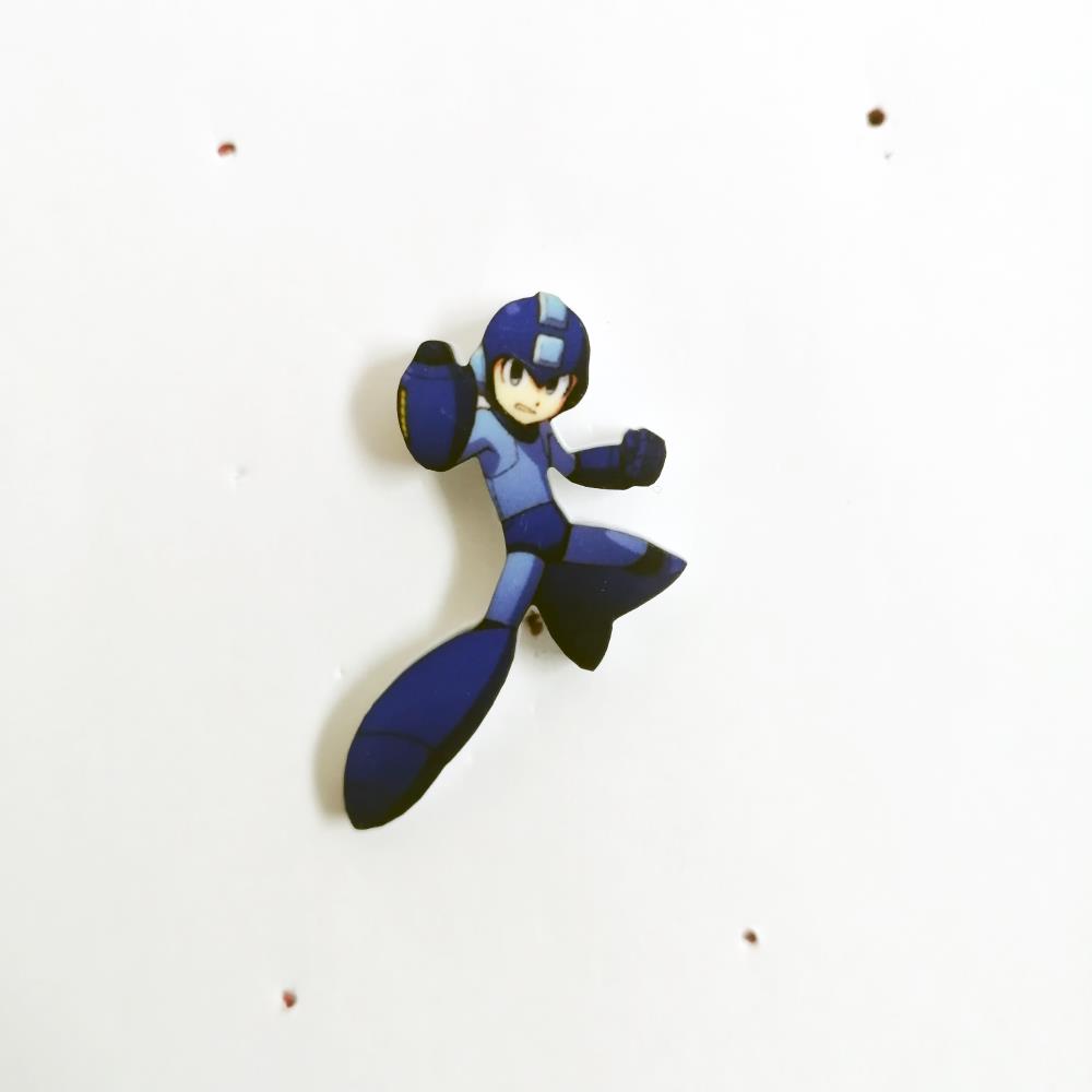 Mega Man - Side Jump pin badge