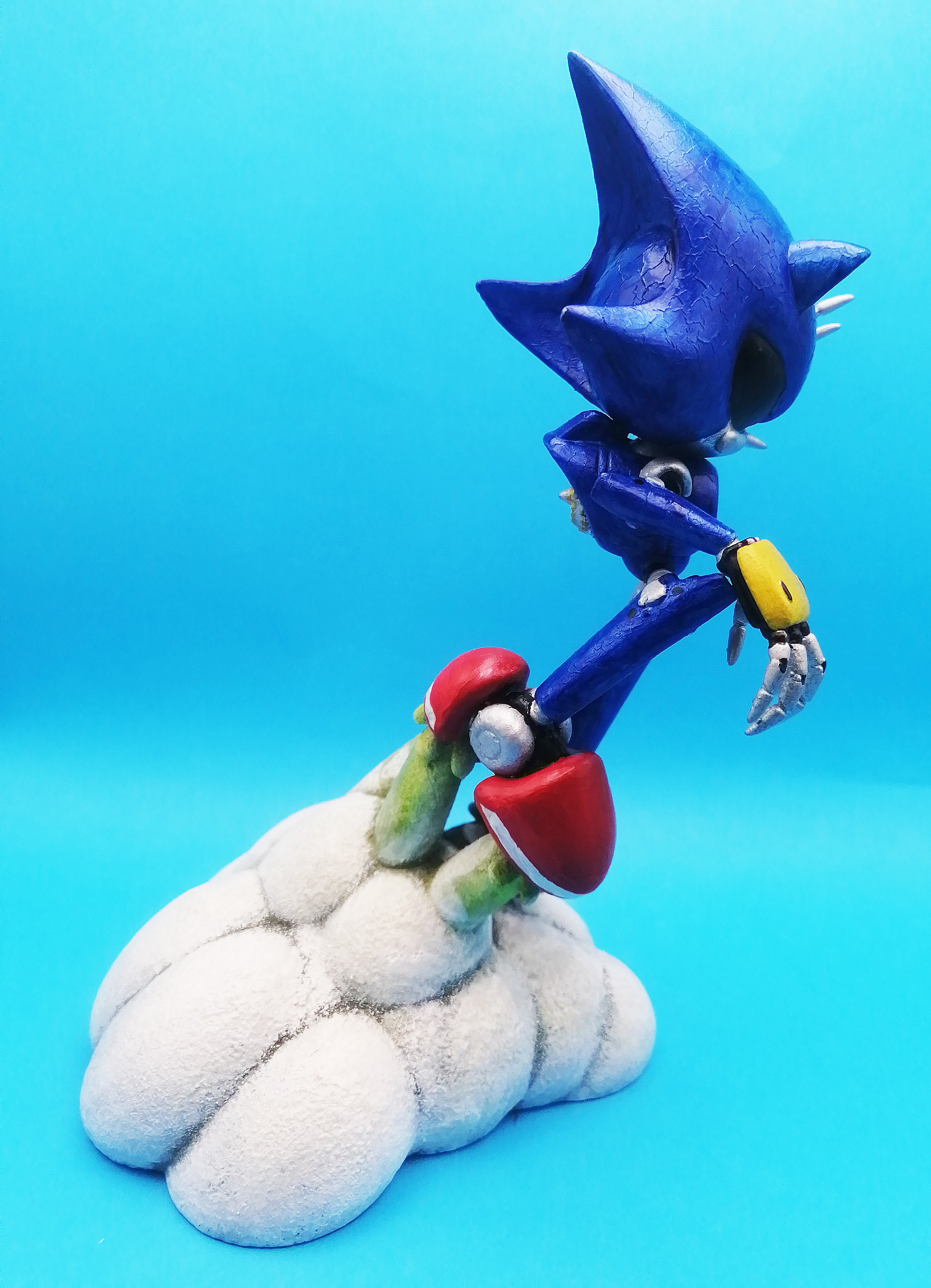 Metal Sonic - Sonic the Hedgehog 3D printed Resin Statue - hand-painted