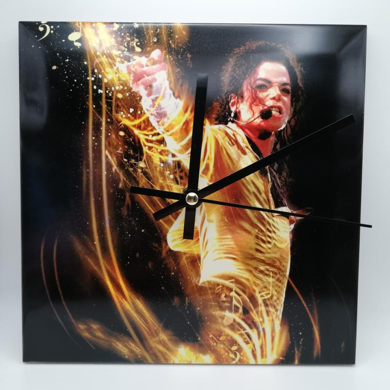Michael Jackson (design 2) Ceramic Tile Wall Clock