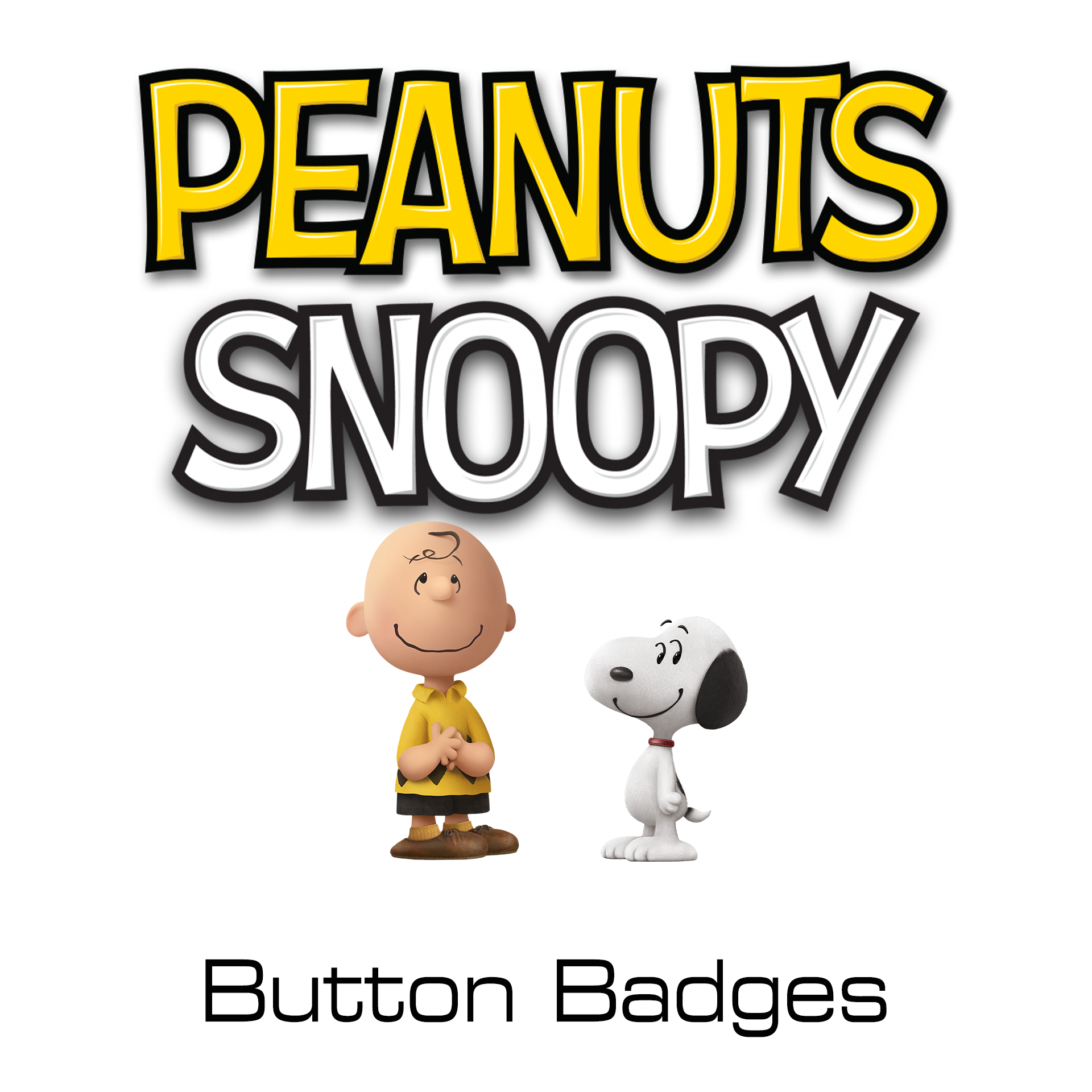 Peanuts/Snoopy button badges
