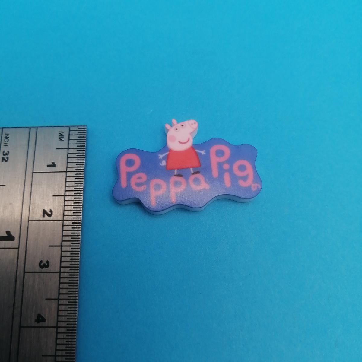Peppa Pig logo pin badge