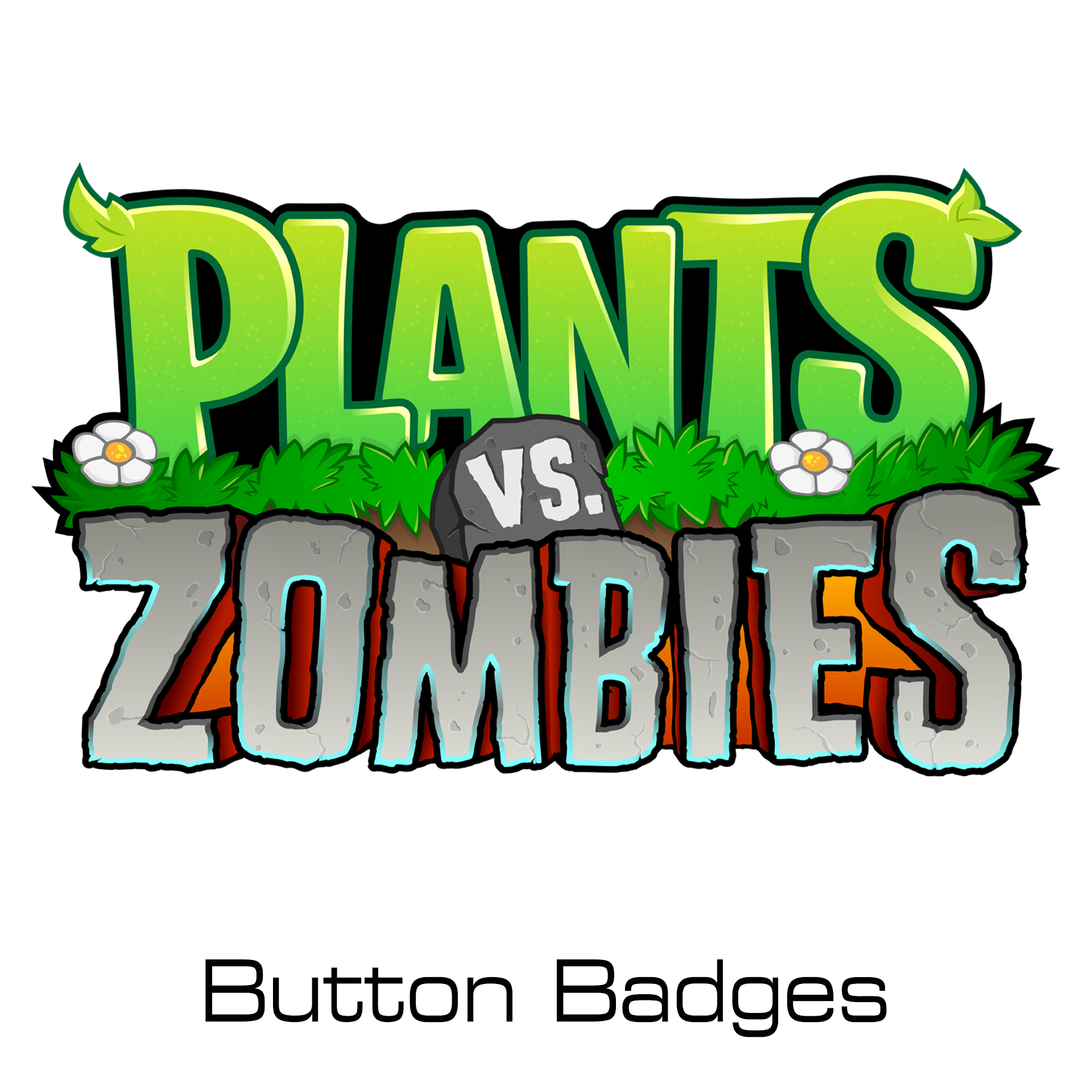 Plants VS Zombies button badges