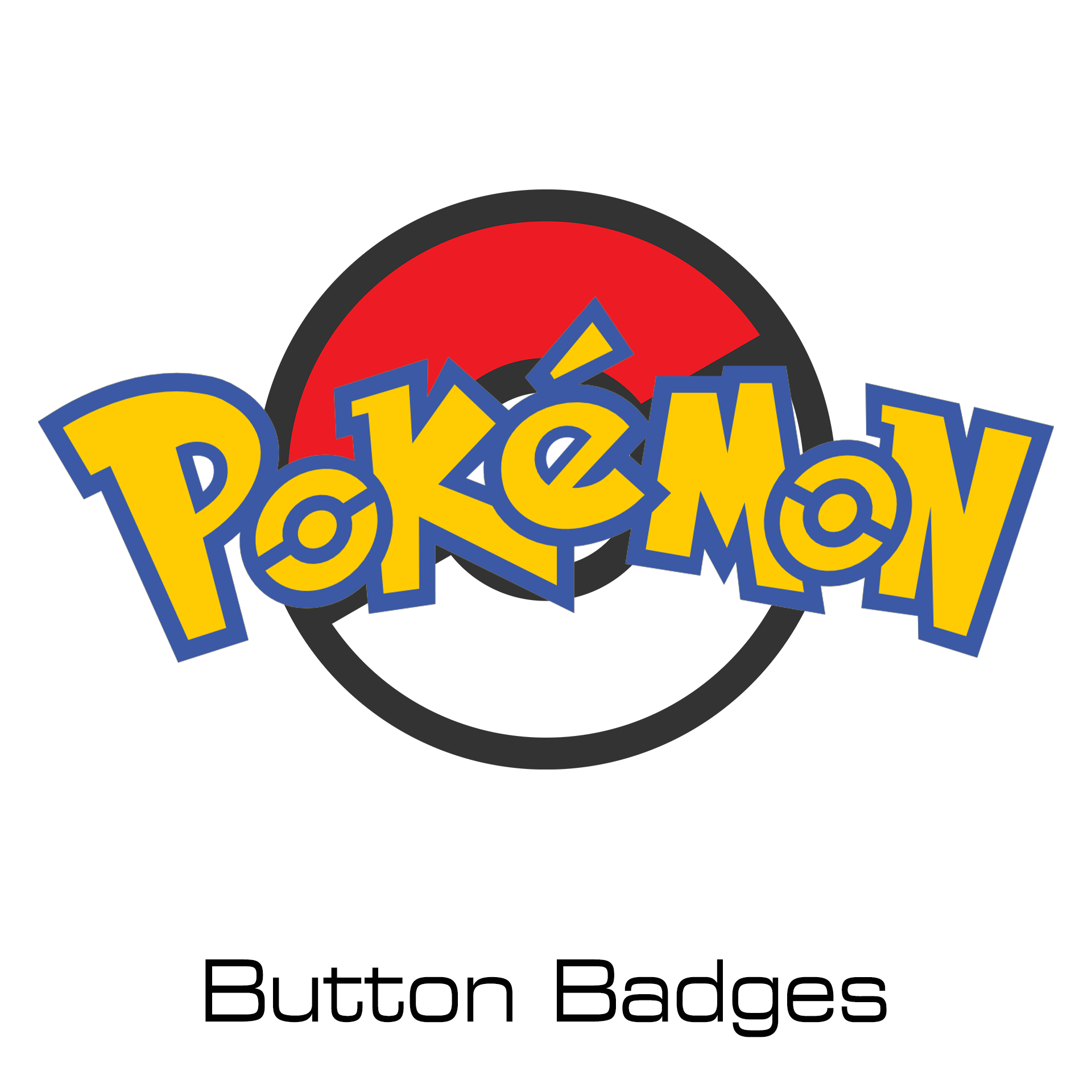 Pokemon button badges