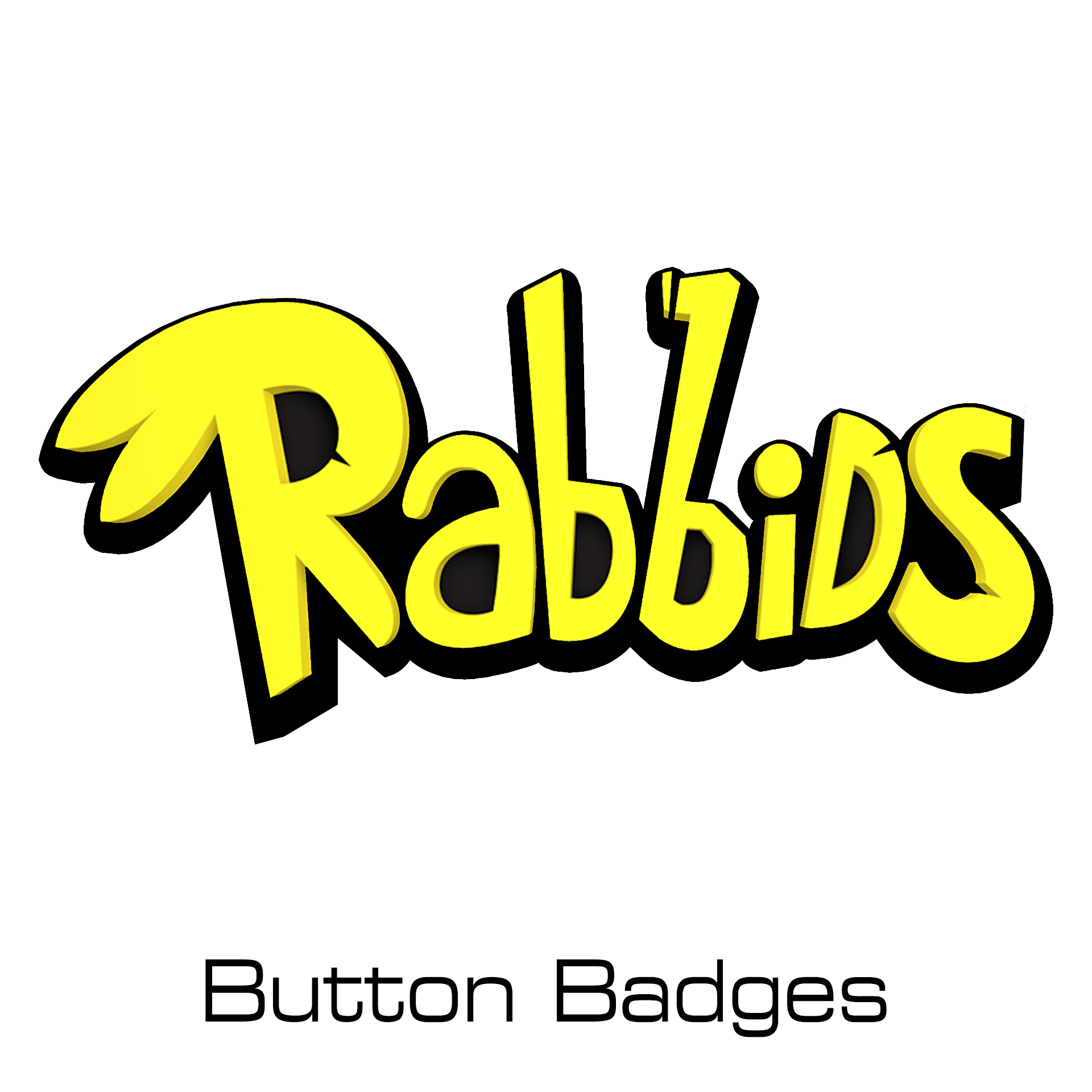 Rabbids button badges