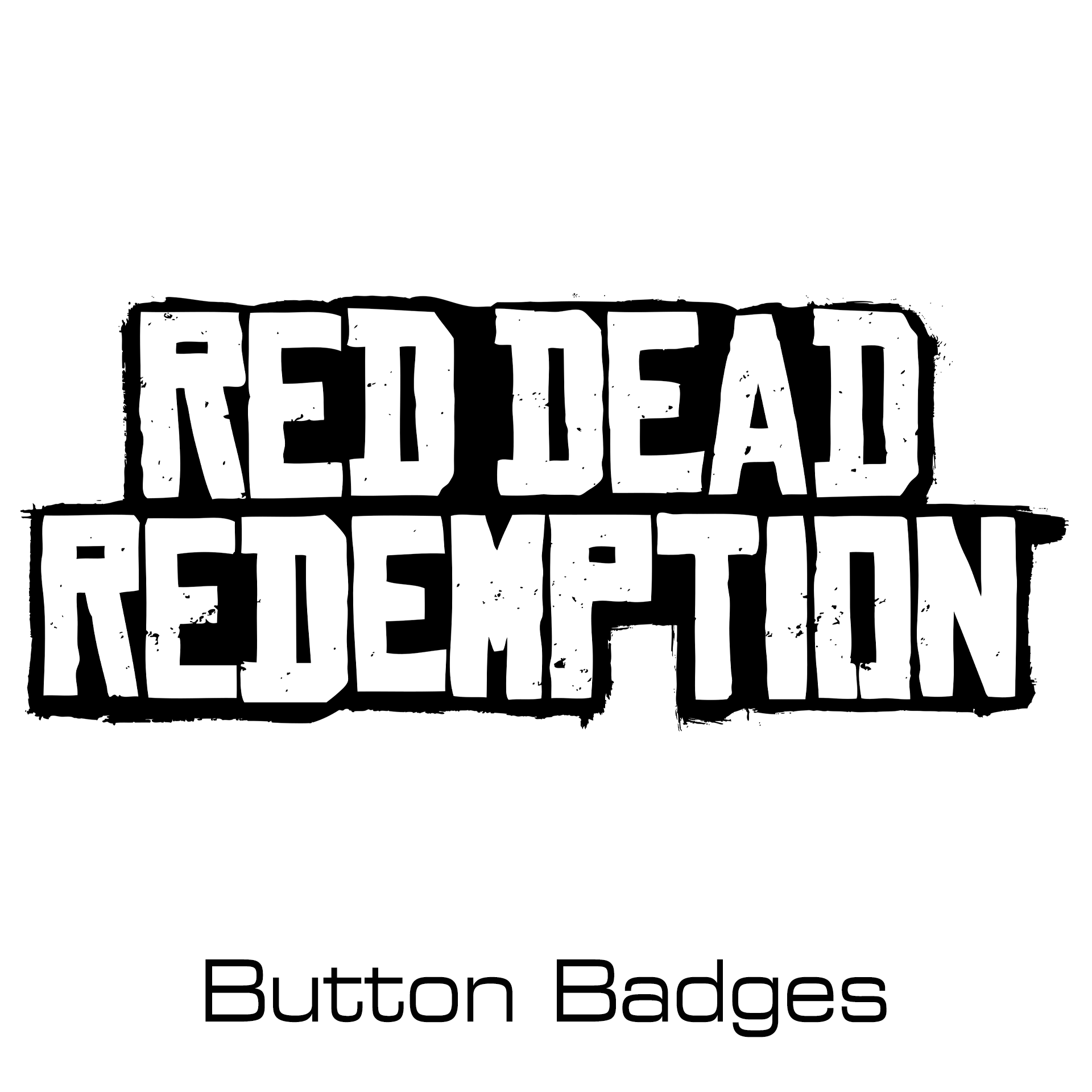 Red Dead Redemption button badges