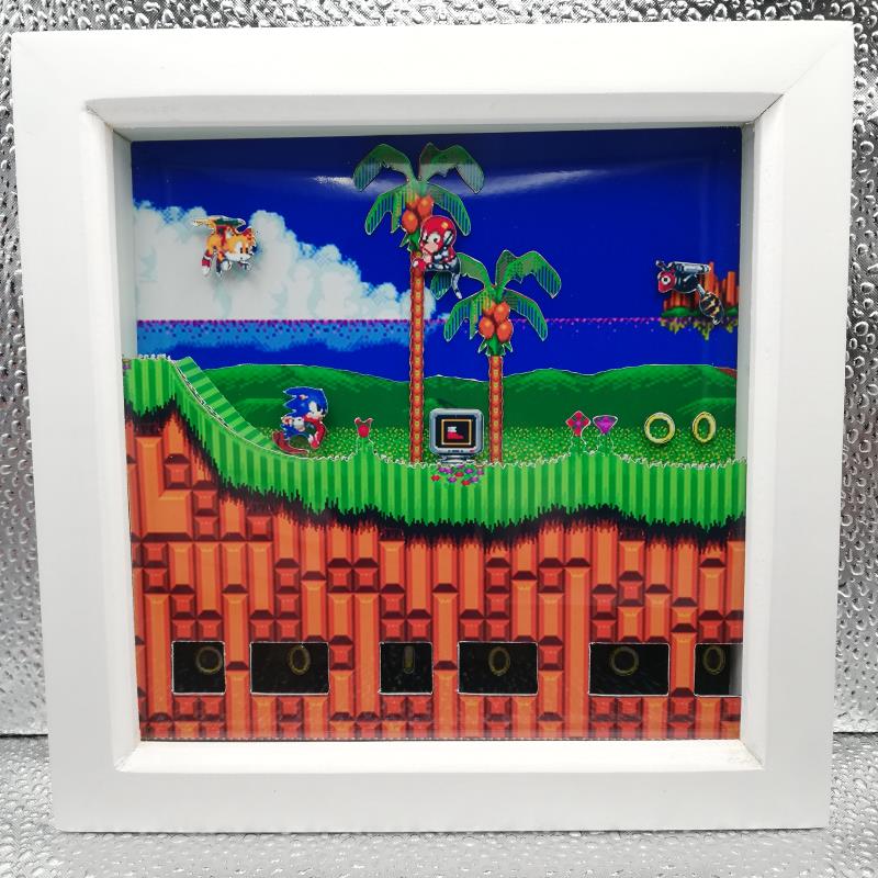 Sonic the Hedgehog 2 - 3D Shadow Box