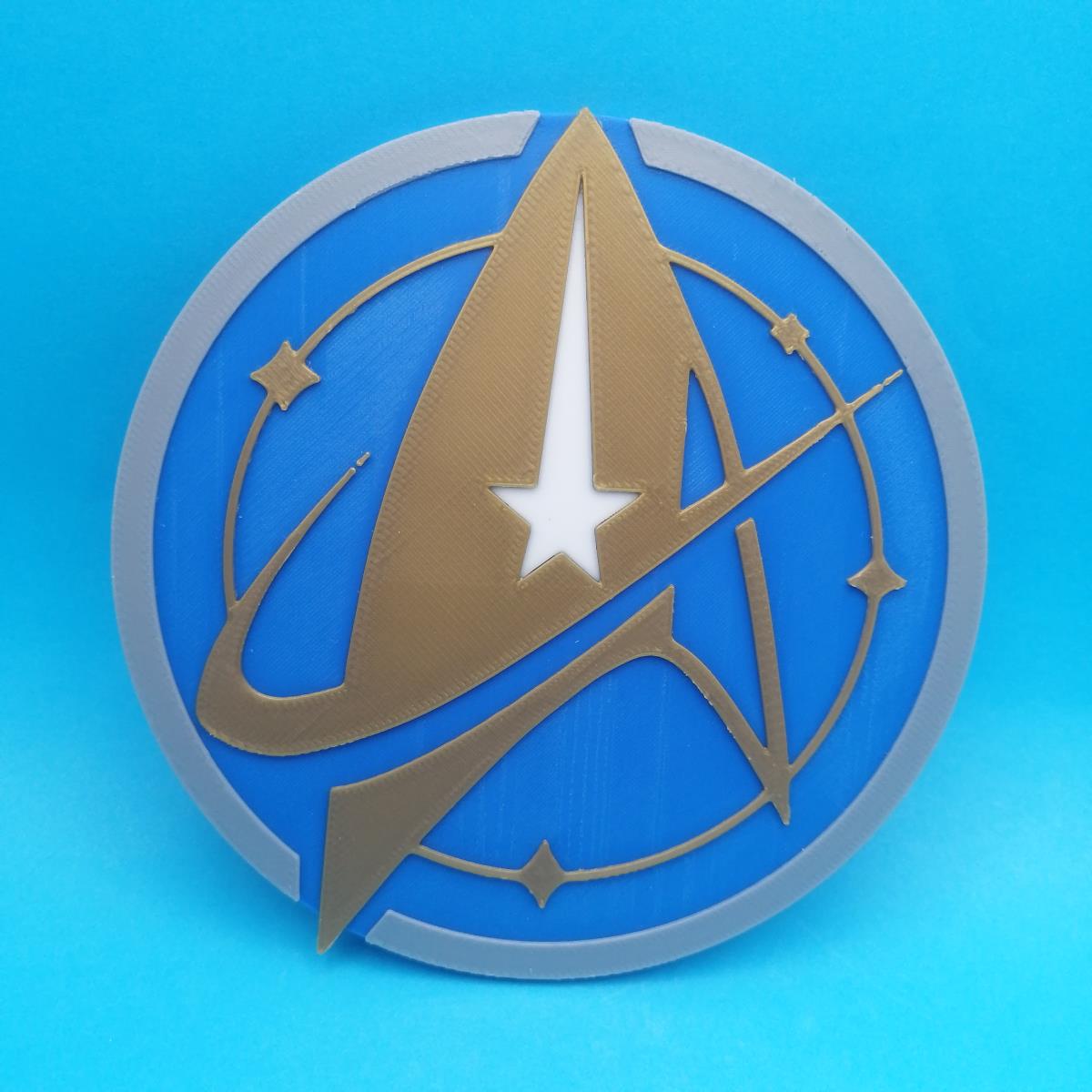 Star Trek - Starfleet Insignia PLA 3D Printed Drinks Coaster