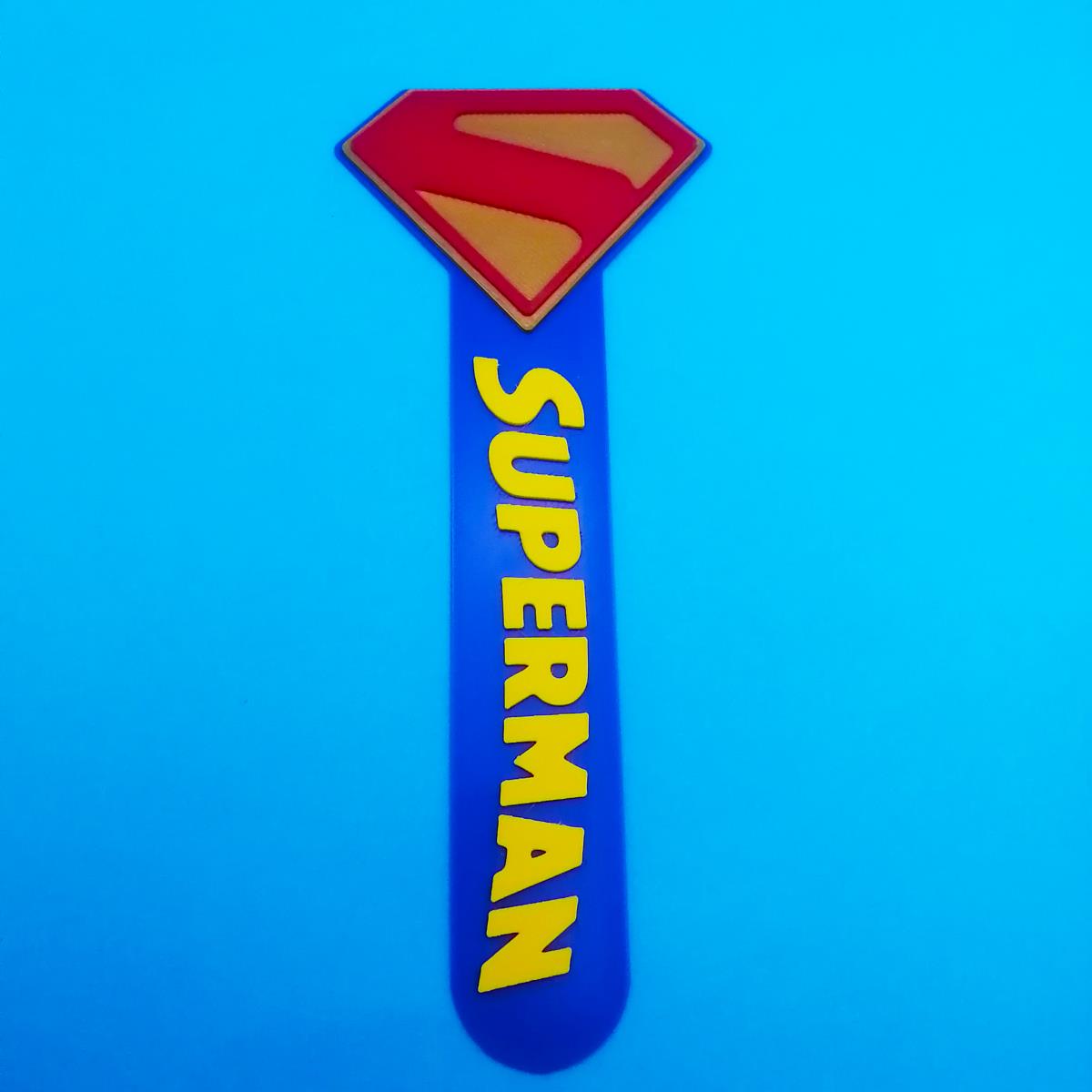 Superman 2025 3D Printed Bookmark