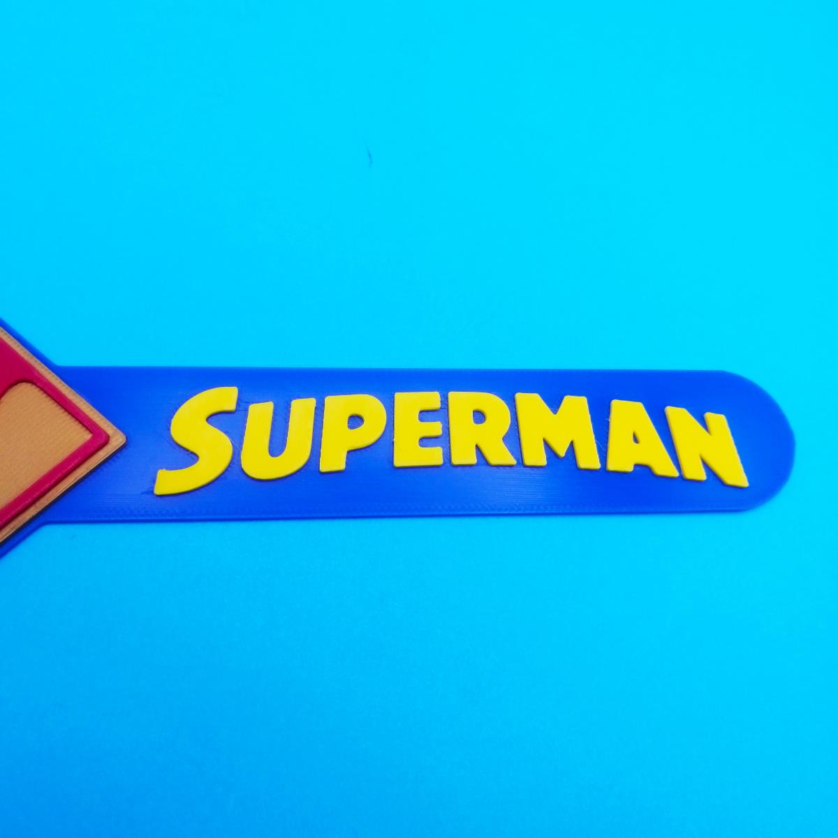 Superman 2025 3D Printed Bookmark