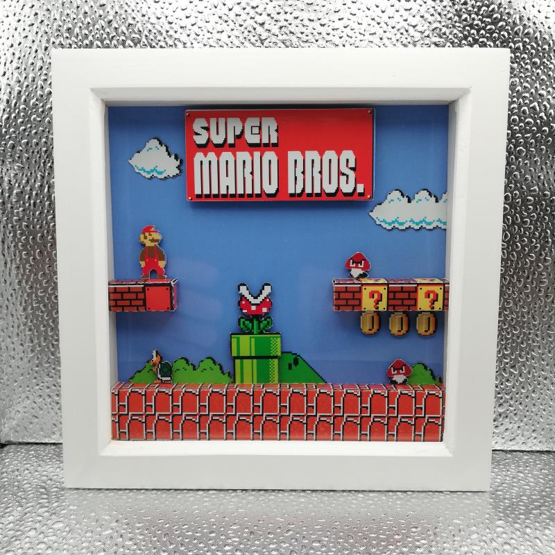 Super Mario Bros 3D Shadow Box