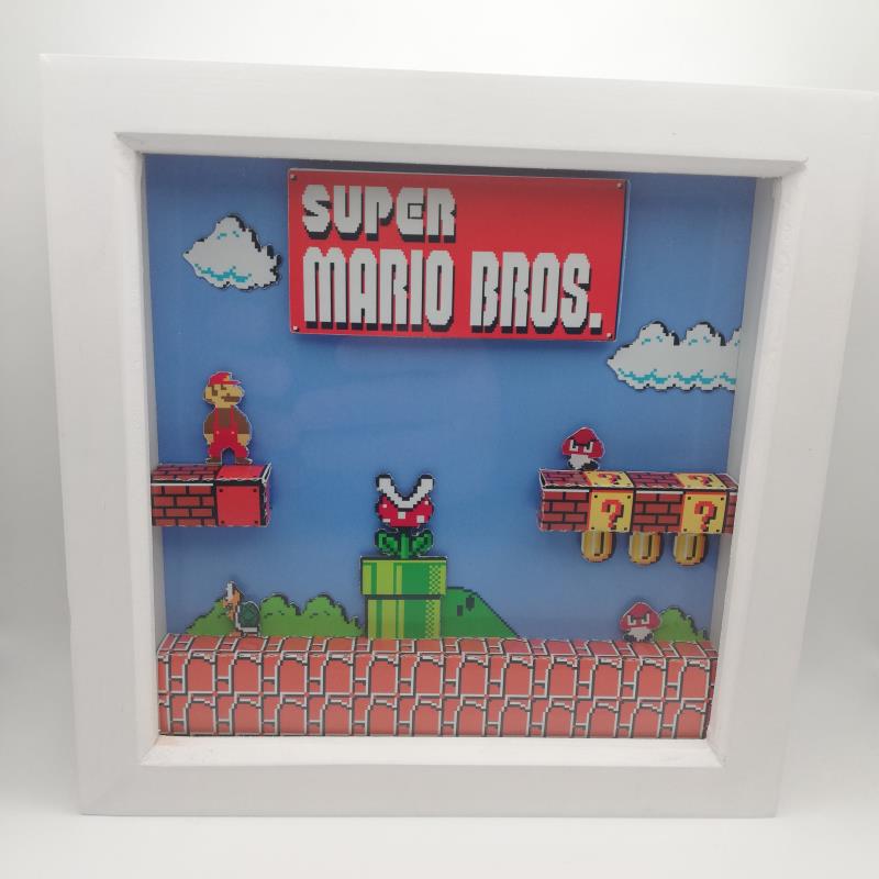 Super Mario Bros 3D Shadow Box