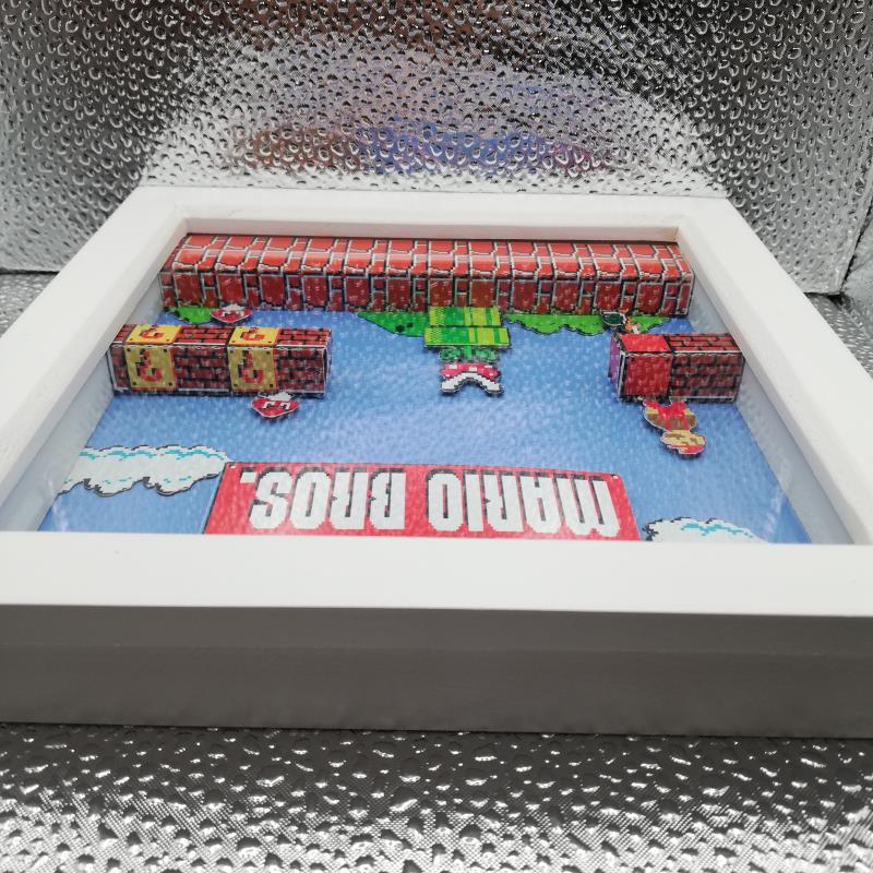 Super Mario Bros 3D Shadow Box