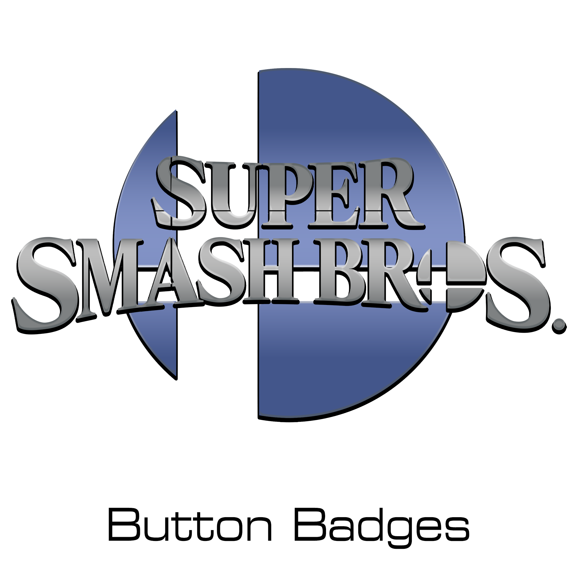 Super Smash Bros button badges