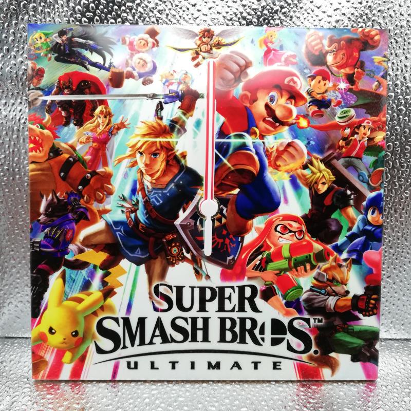 Super Smash Bros Ultimate Ceramic Tile Wall Clock